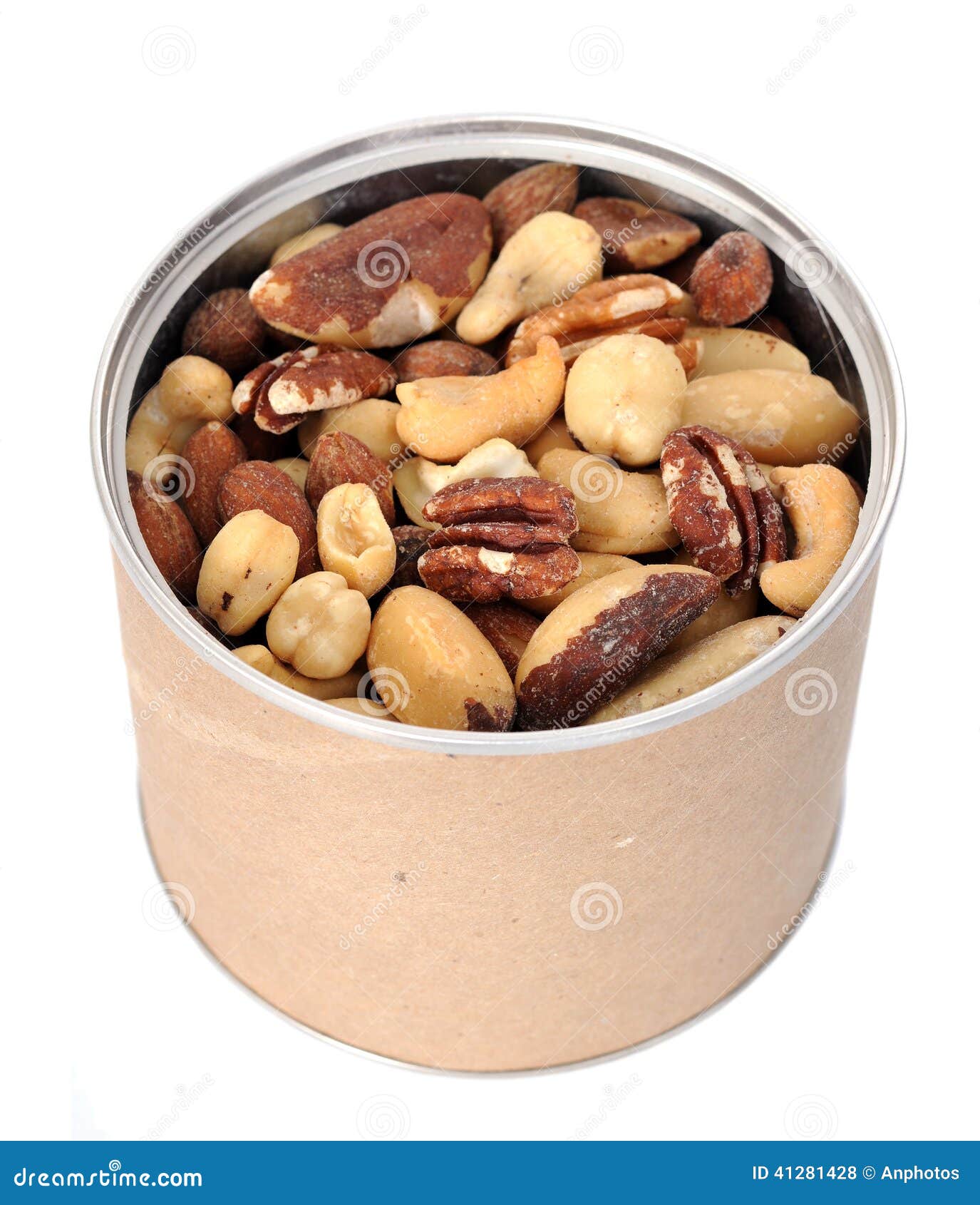 Can of nuts stock photo. Image of ingredient, roasted - 41281428