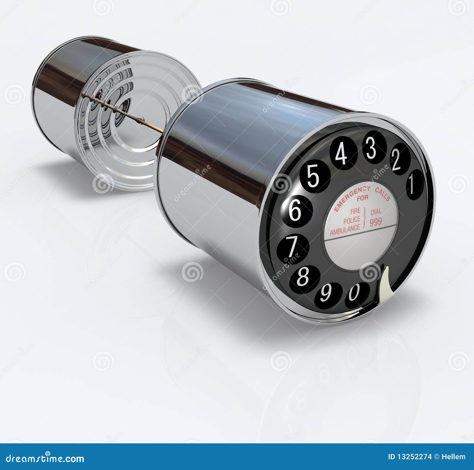 Can Phone stock illustration. Illustration of string - 13252274