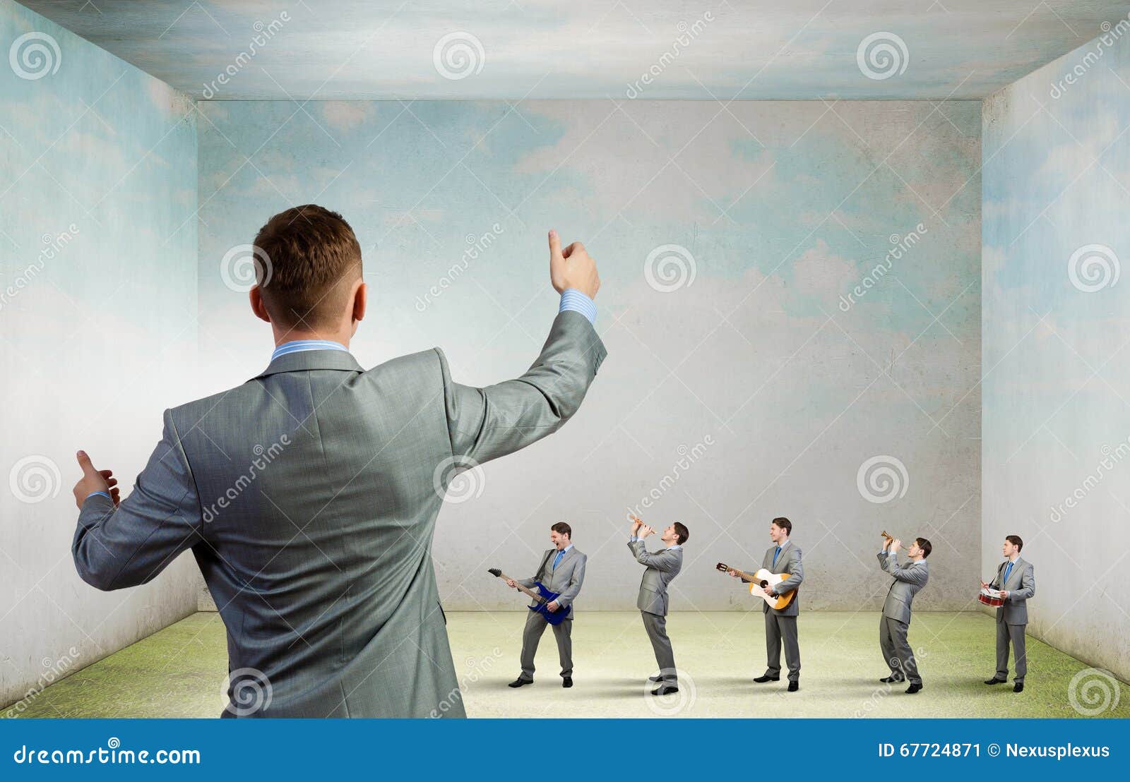 He Can Play All Instruments Stock Image - Image of leader, sound: 67724871