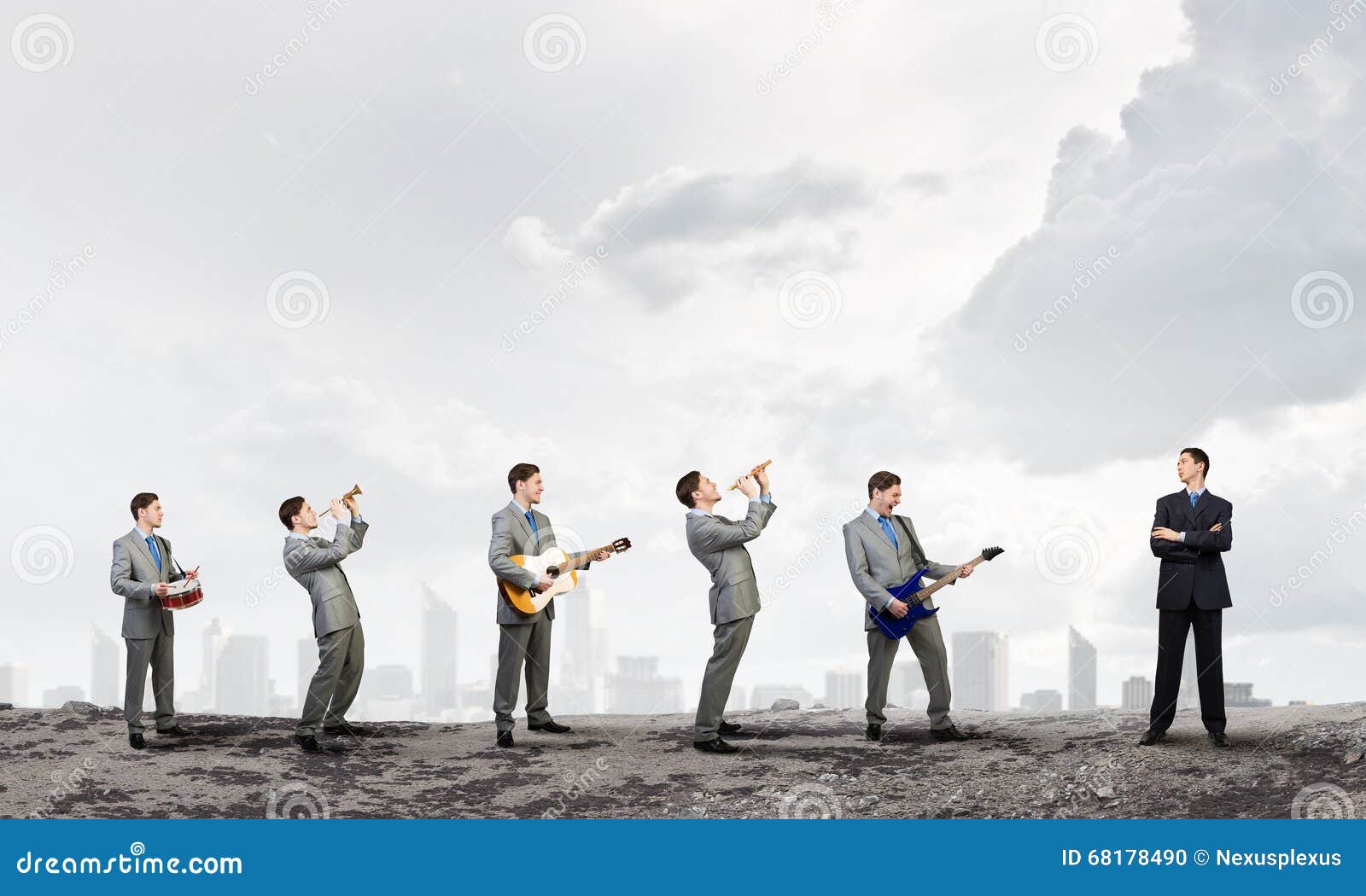 He Can Play All Instruments Stock Photo - Image of guitar, director ...