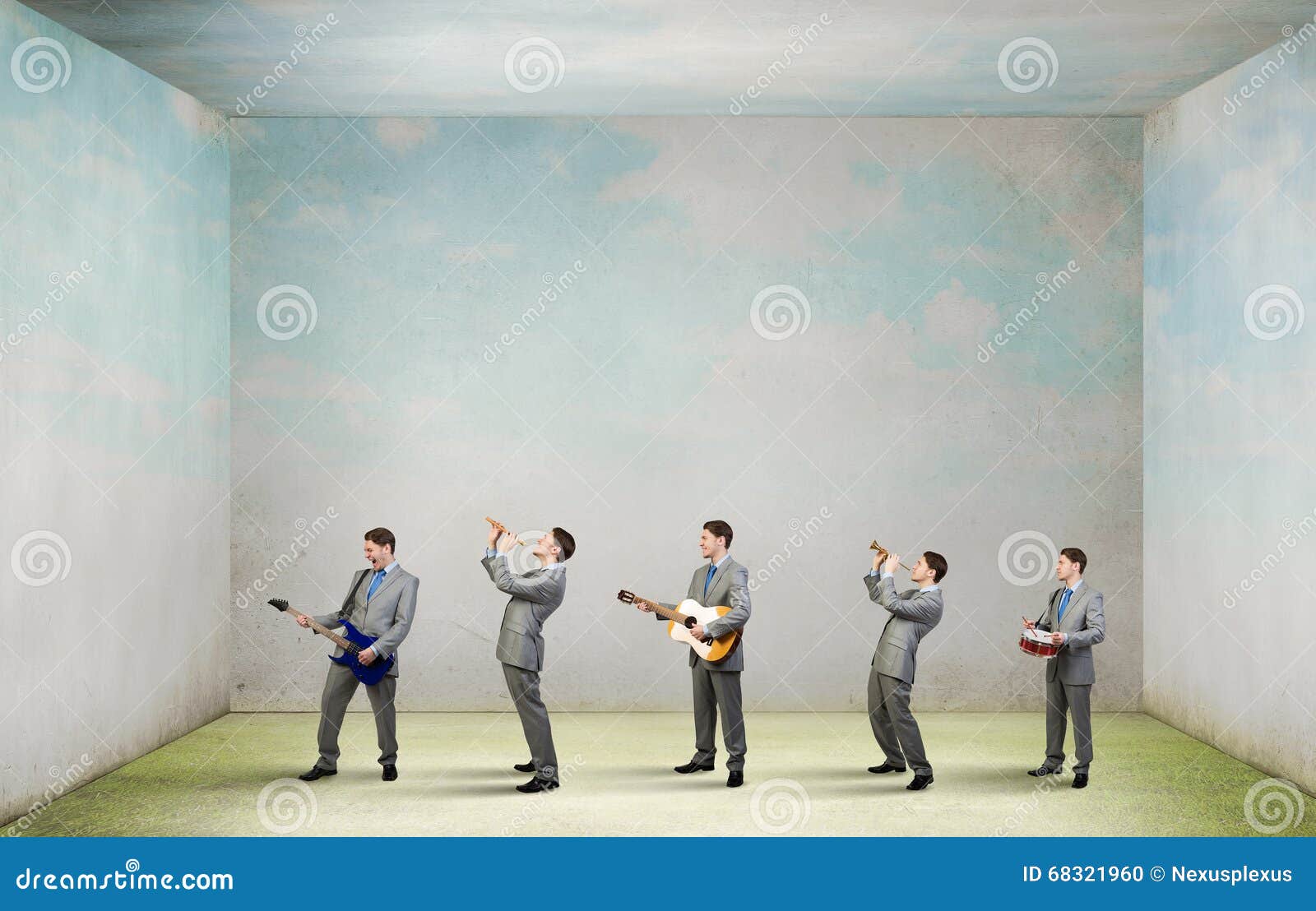 He Can Play All Instruments Stock Photo - Image of business, music ...