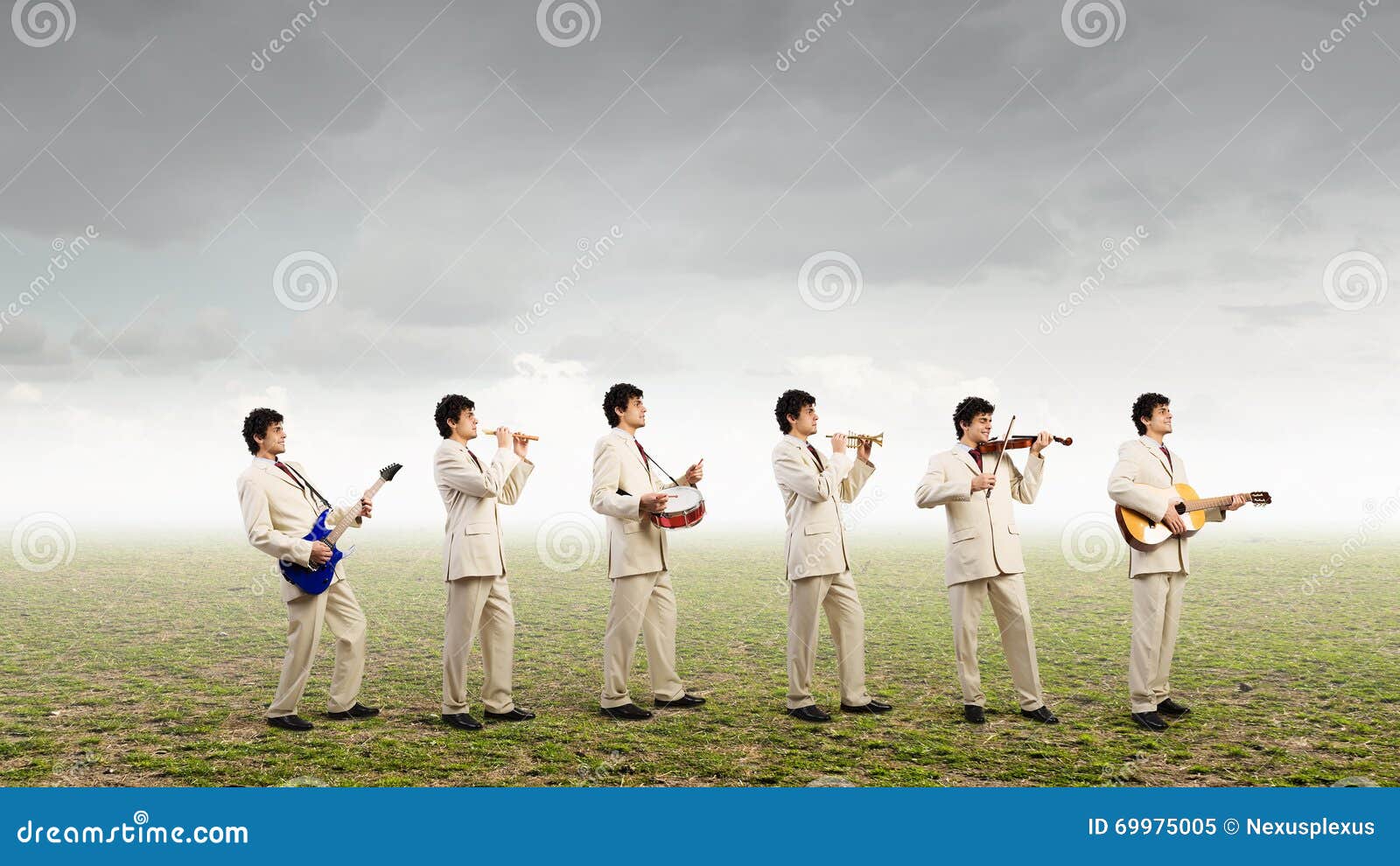 He Can Play All Instruments Stock Image - Image of multiple, acoustic ...
