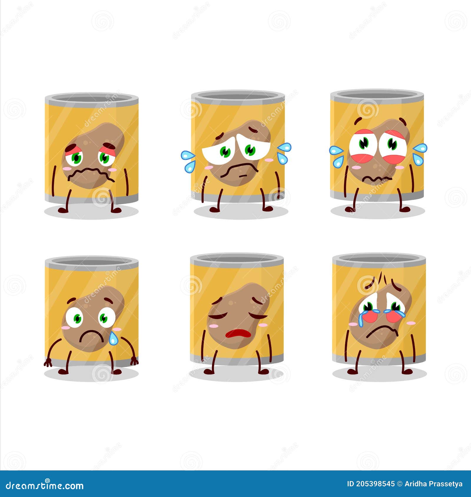 Crying Potatoes And Harmful Starch Stock Image | CartoonDealer.com ...