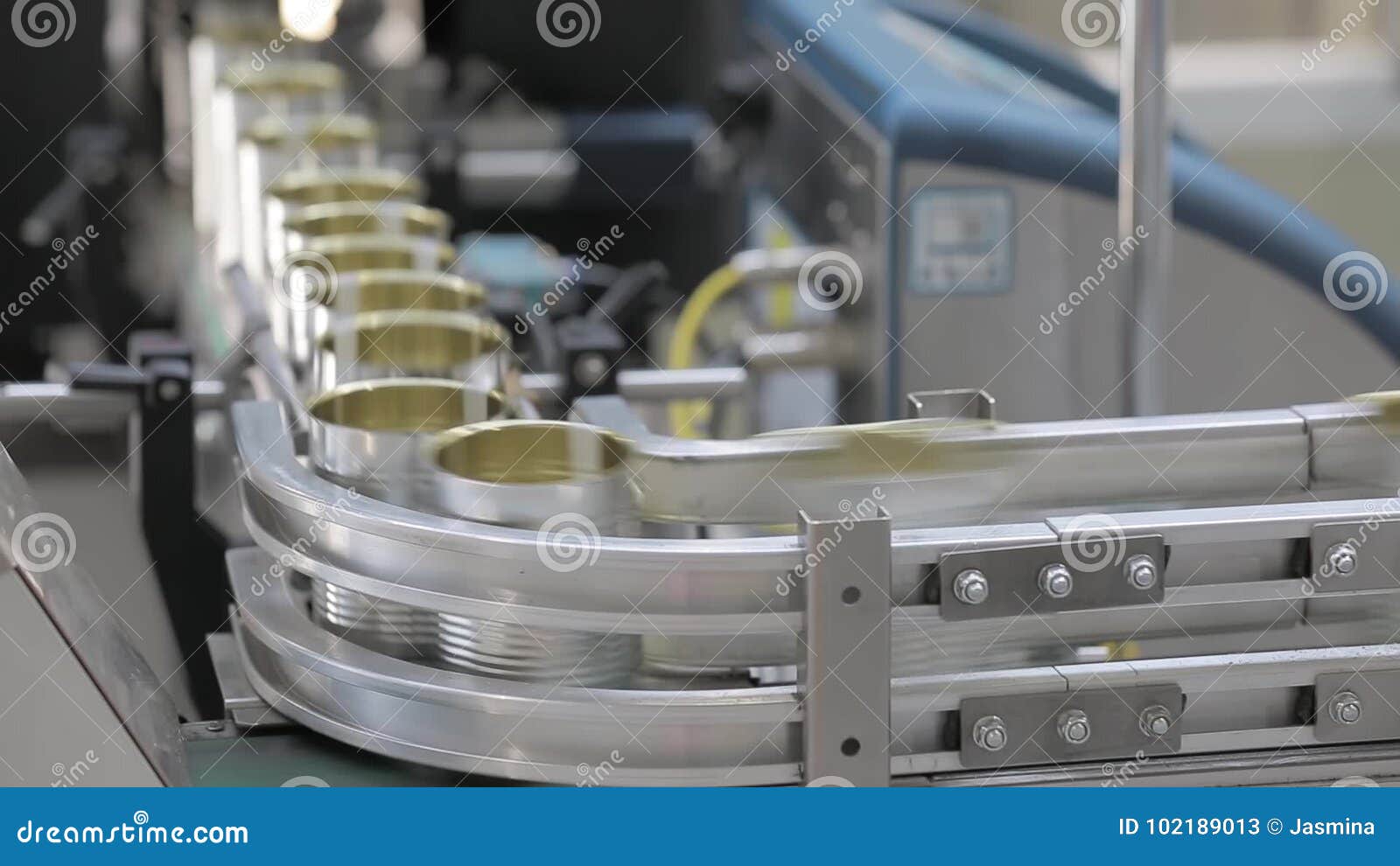 Can production factory stock video. Video of conveyor - 102189013