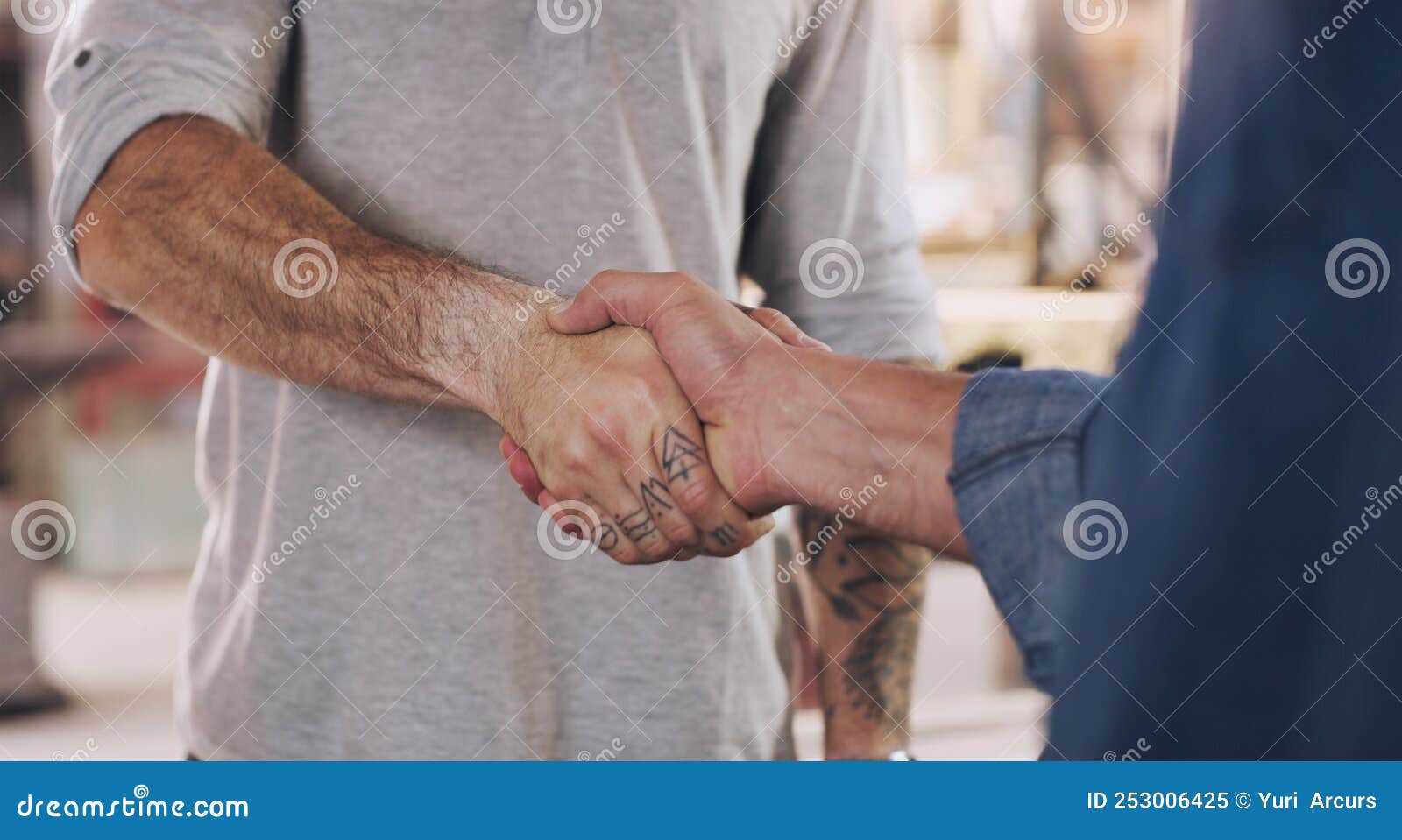 We Can Pull this Off If we Work Together. Two Men Shaking Hands in a ...