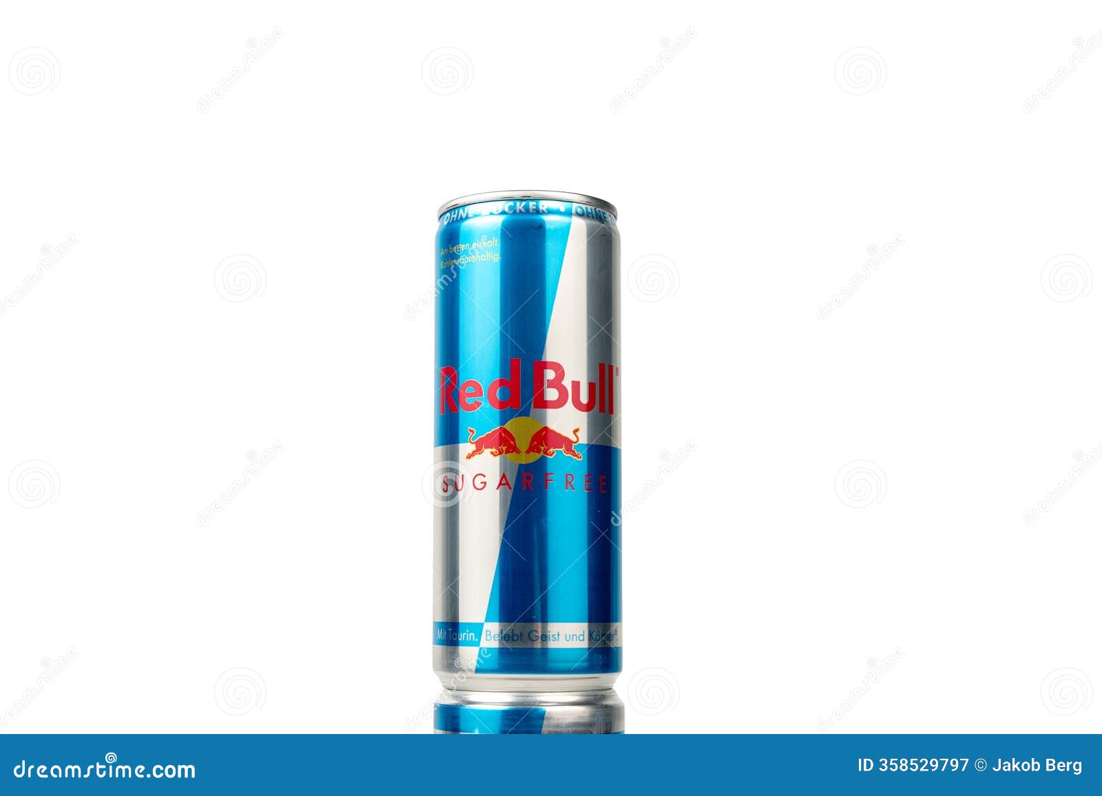 A Can of Red Bull is Shown on a White Background Editorial Photography ...