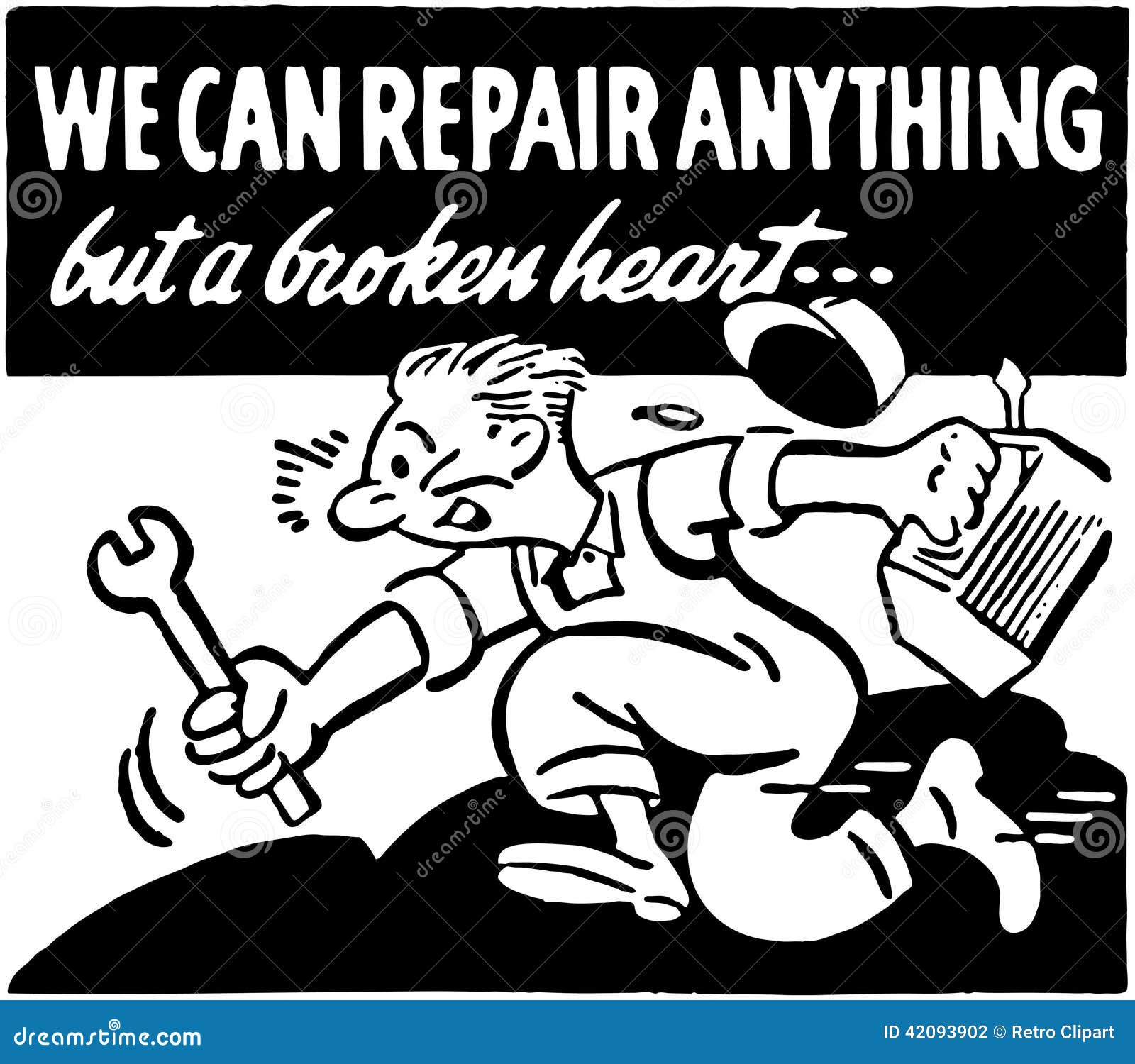 We Can Repair Anything stock vector. Illustration of classic - 42093902