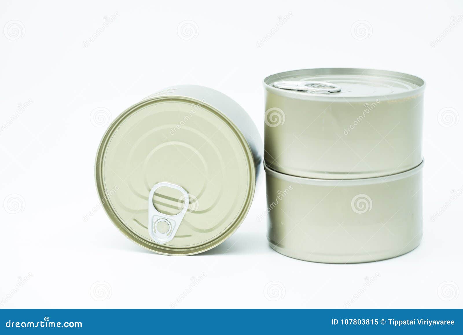 Can with Ring Pull on White Background.Packaging Collection Stock Image ...