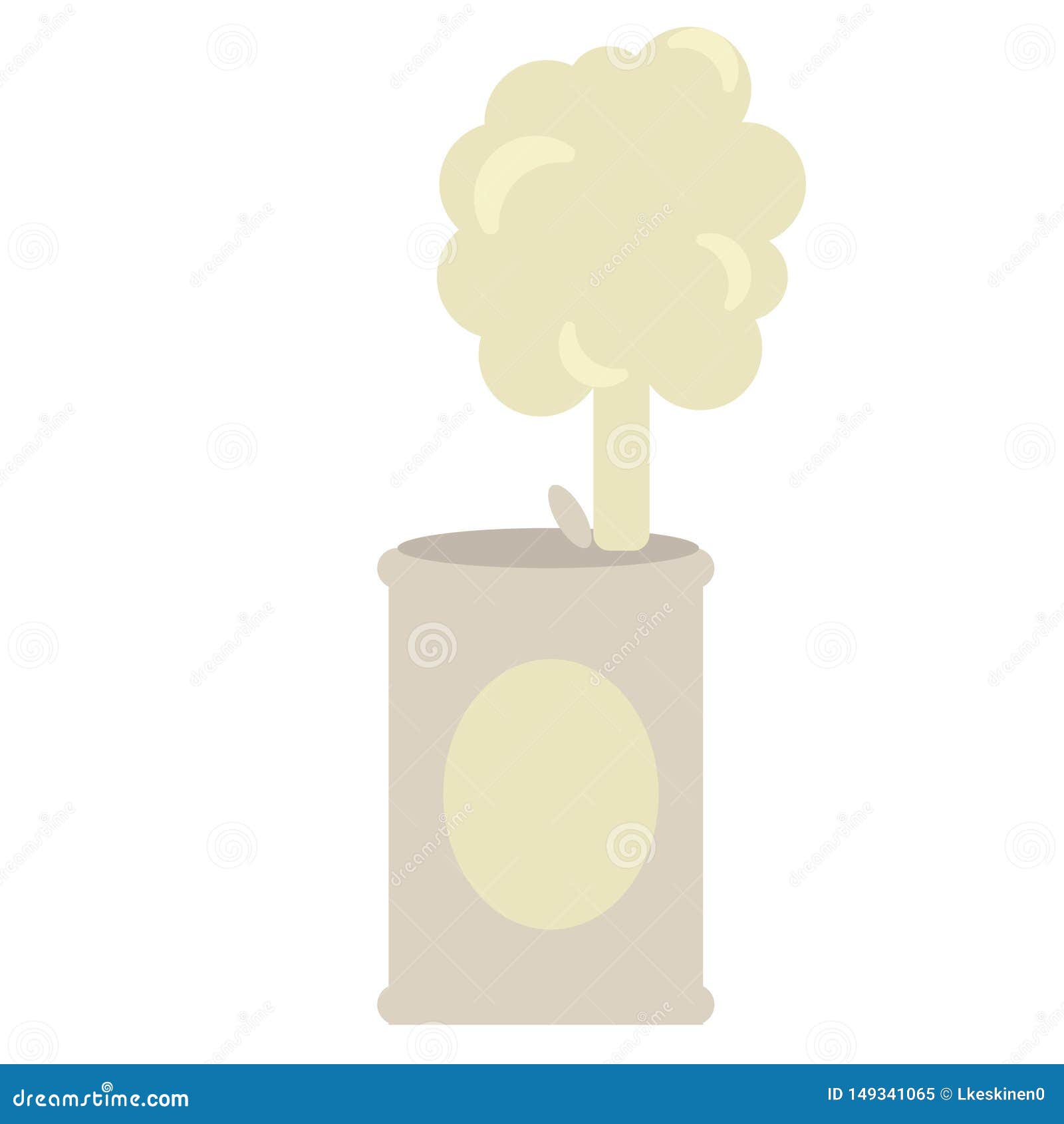 Can of Soda Geometric Illustration Isolated on Background Stock Vector ...