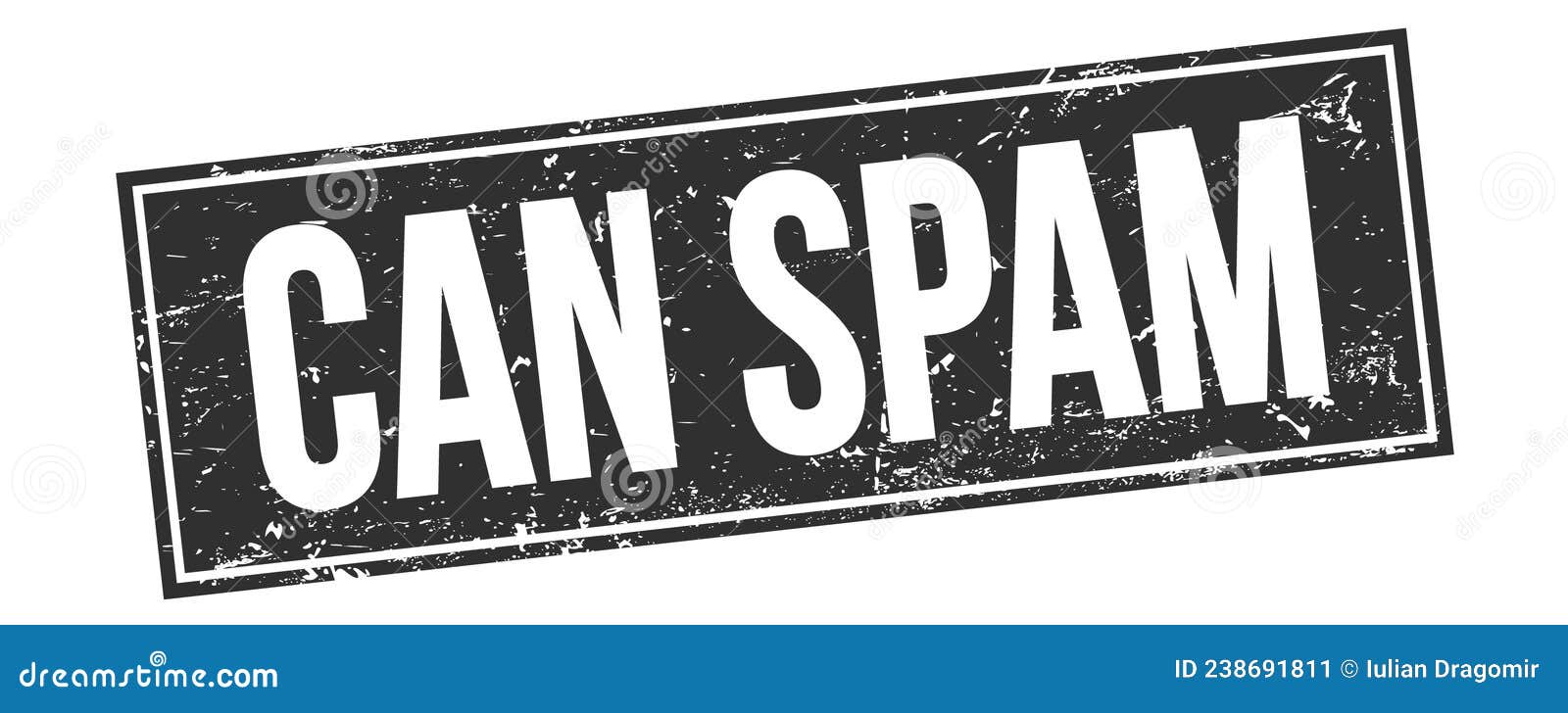 CAN SPAM Text on Black Grungy Rectangle Stamp Stock Illustration ...