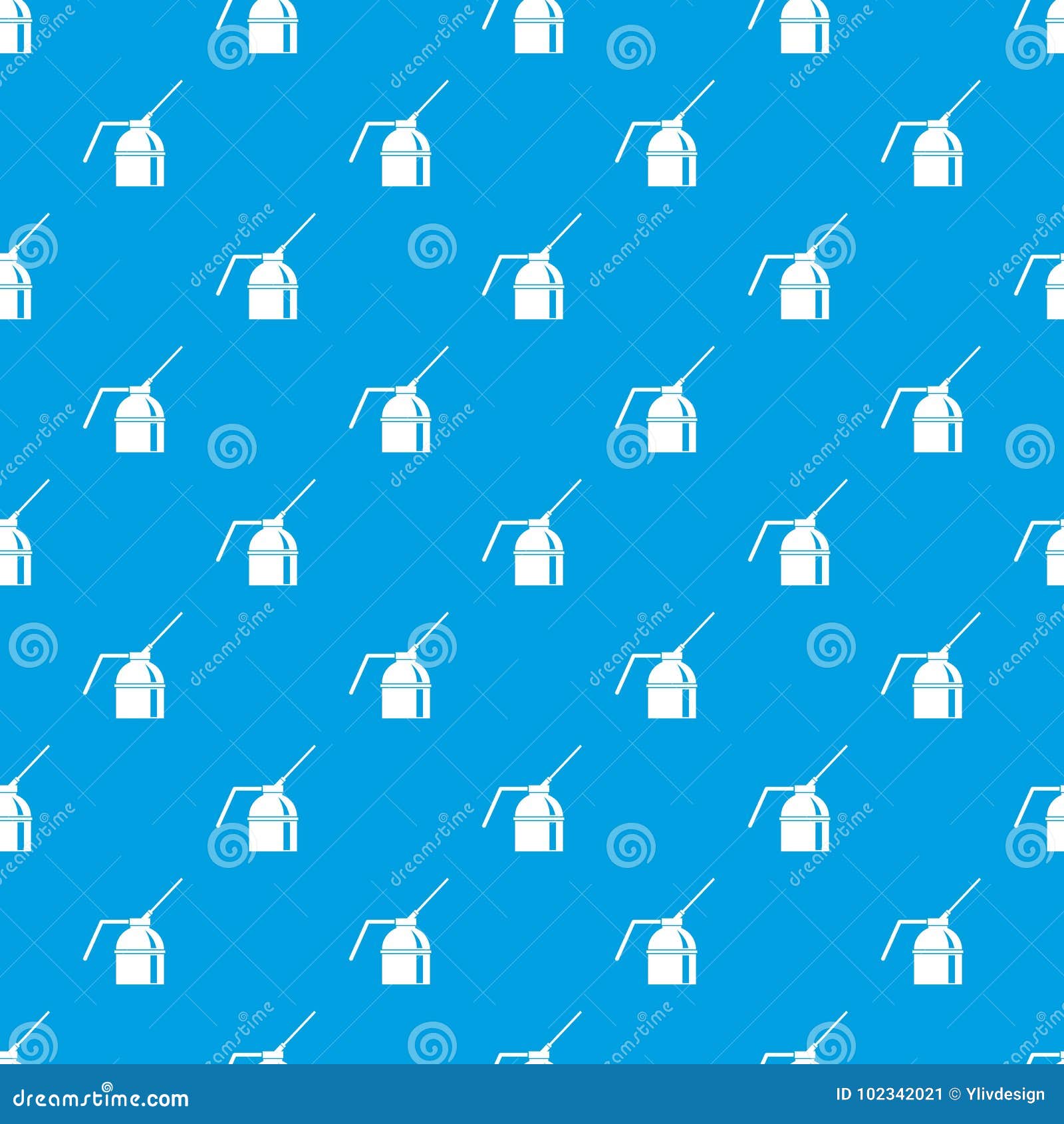 Can of Spray Paint Pattern Seamless Blue Stock Vector - Illustration of ...