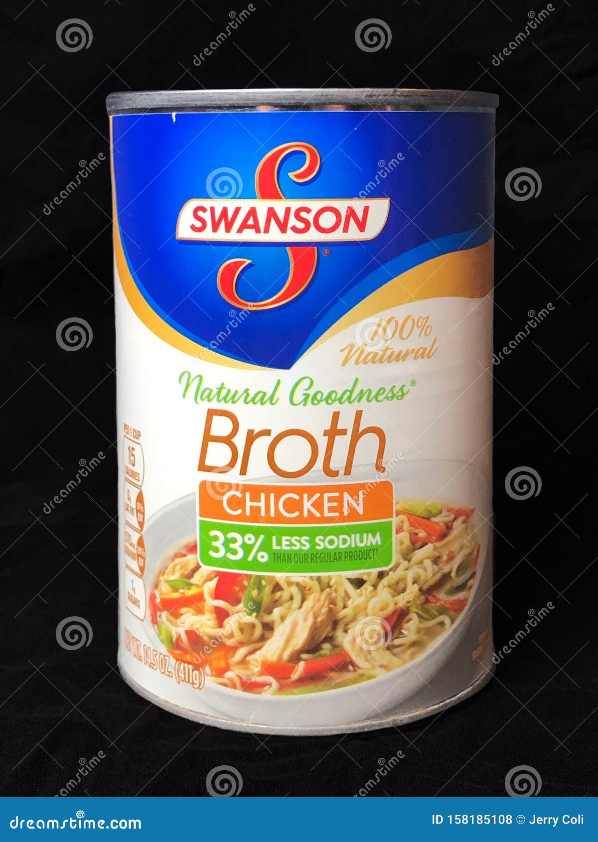 Can of Swanson Natural Goodness Chicken Broth Editorial Stock Photo ...