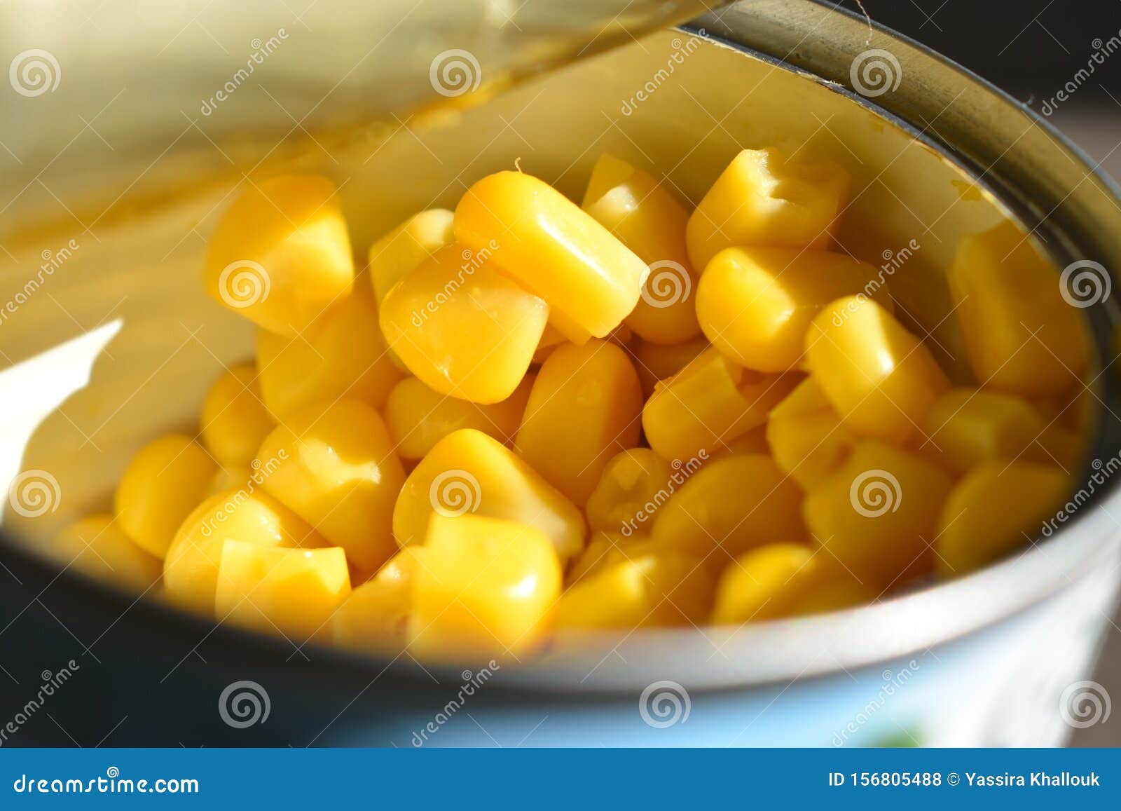 A can of sweetcorn stock photo. Image of cook, diet - 156805488