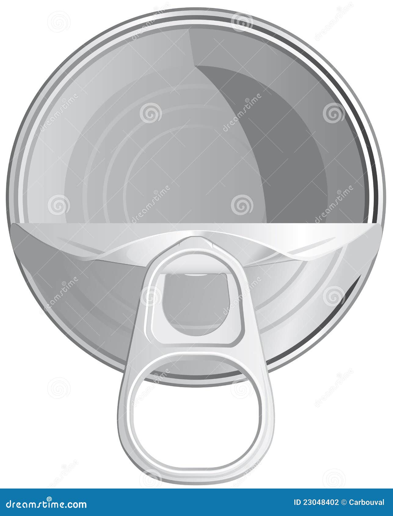 Can top opened stock vector. Illustration of vector, white - 23048402
