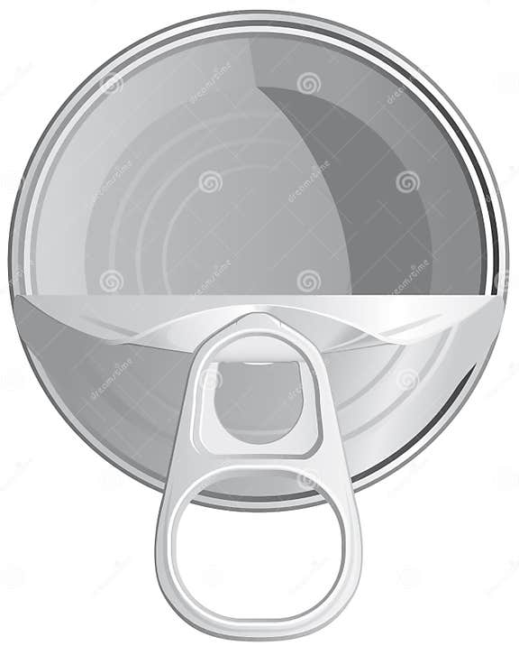 Can top opened stock vector. Illustration of vector, white - 23048402