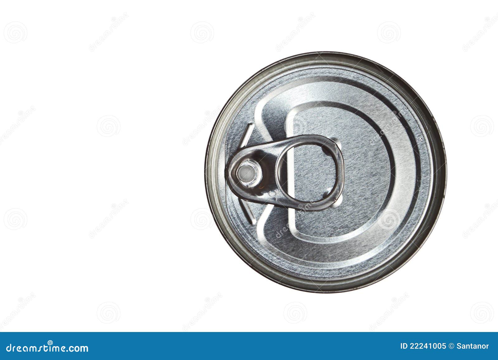Can on top view stock image. Image of package, beverage - 22241005