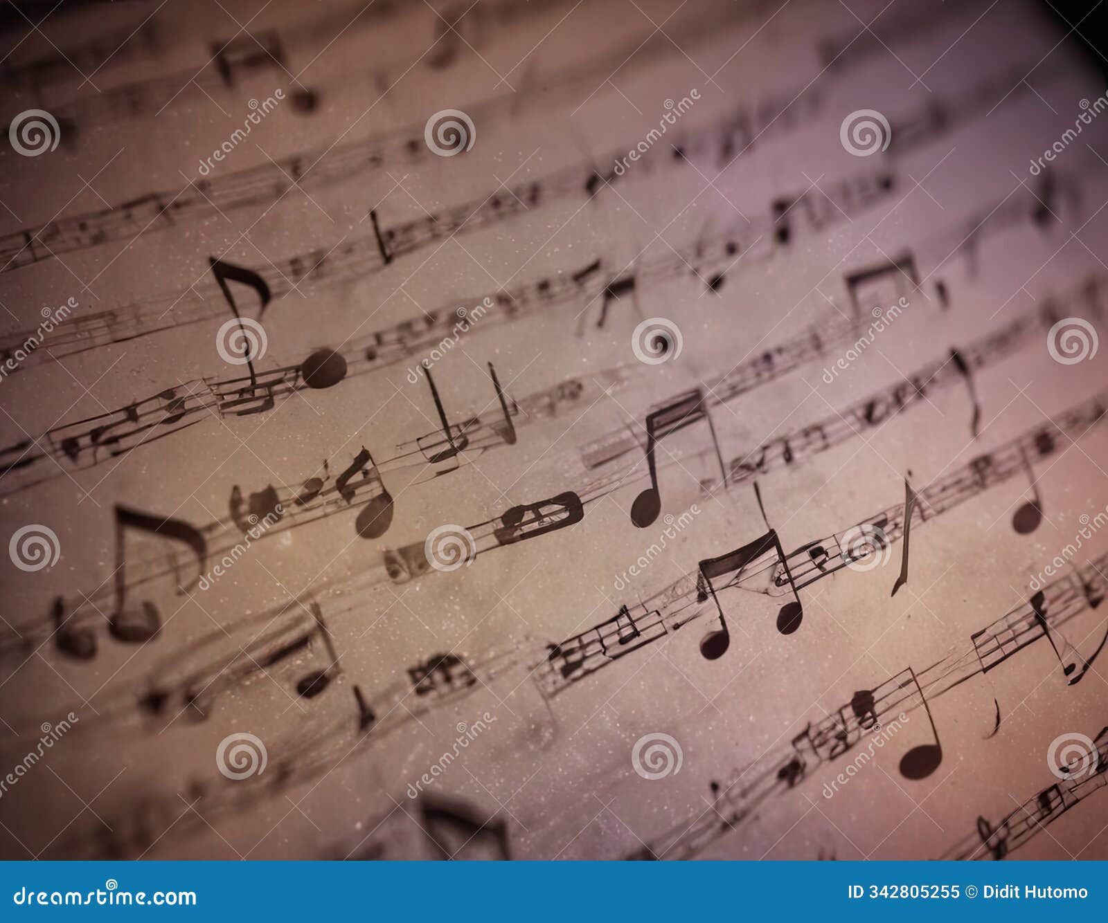 Music Notes Background, Wallpaper Music Notes. Stock Illustration ...