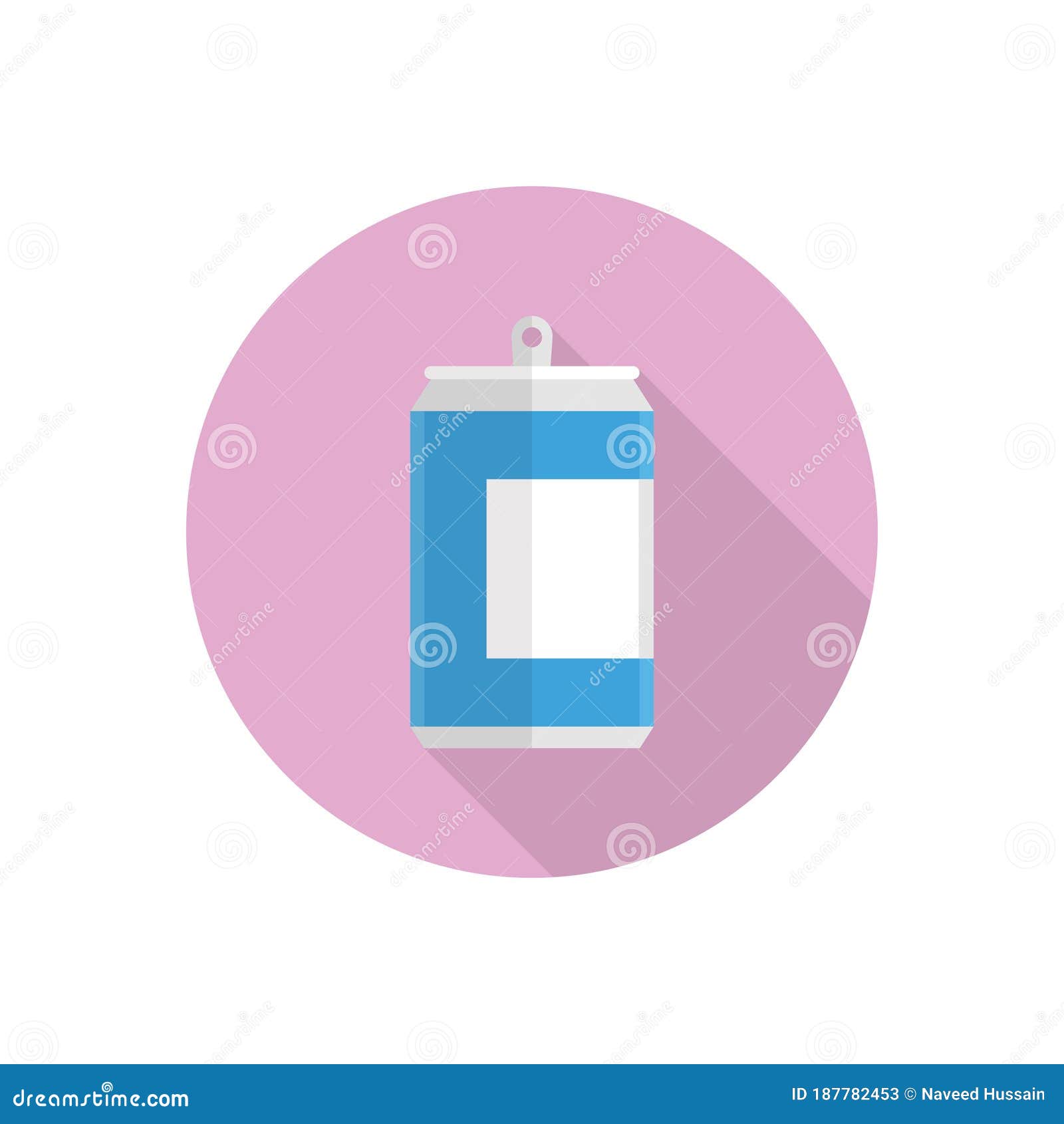 Can vector flat color icon stock vector. Illustration of outline ...