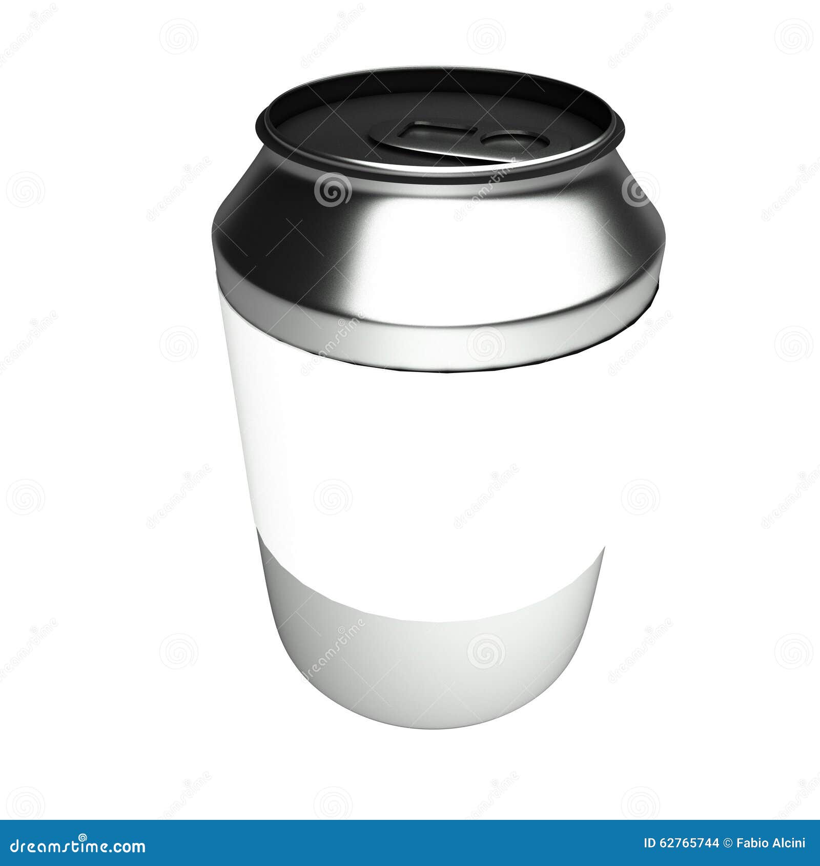 Can with white label stock illustration. Illustration of cans - 62765744