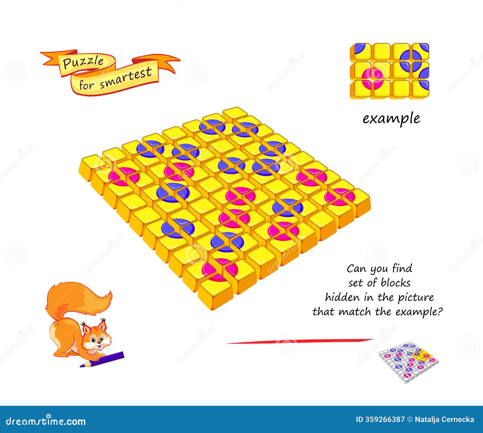 Can You Find Set Of Blocks Hidden In The Picture That Match The Example ...