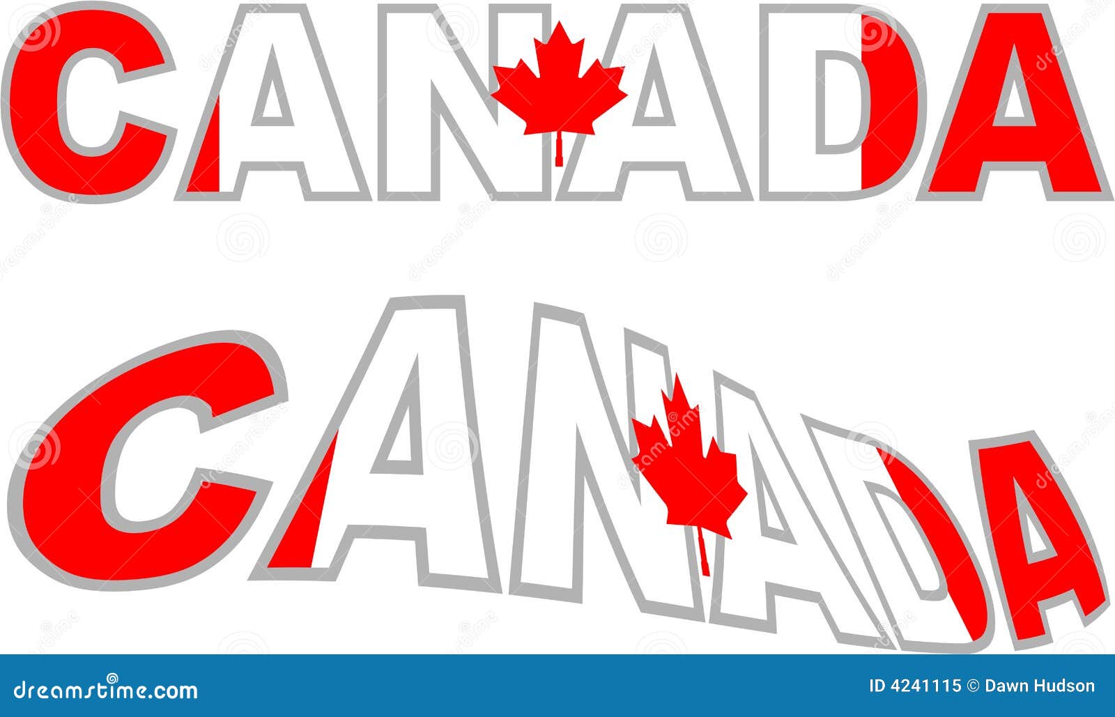Canada stock illustration. Illustration of word, graphic - 4241115