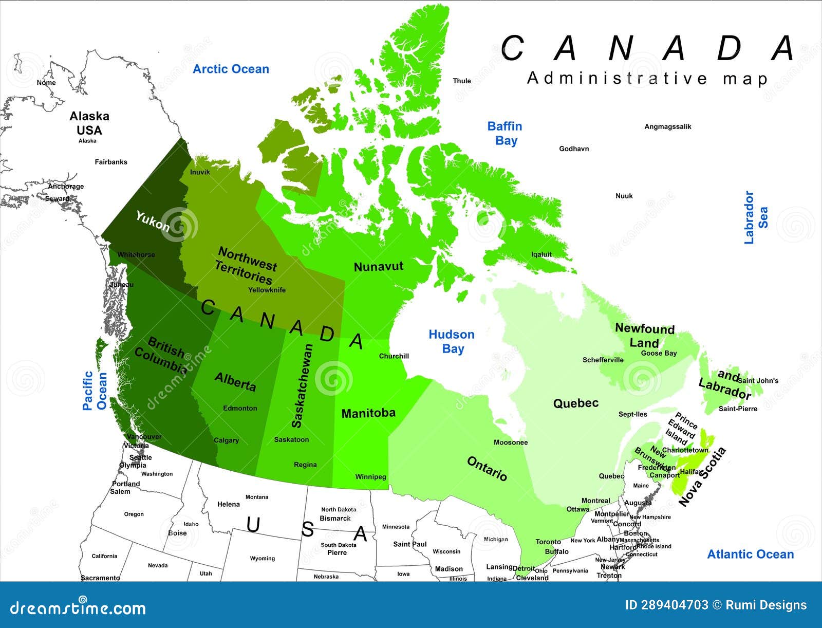 Canada, Administrative Divisions, Provinces And Territories, Political ... Canada, Administrative Divisions, Provinces And Territories, Political ...