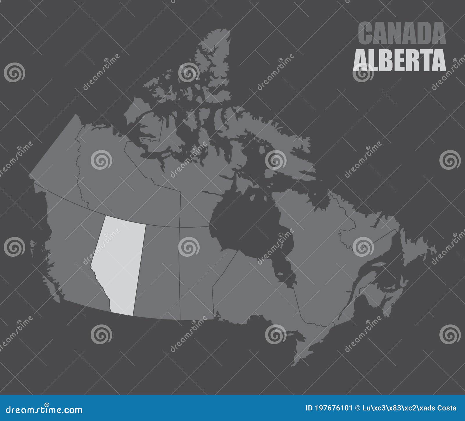 Canada Alberta map stock vector. Illustration of making - 197676101