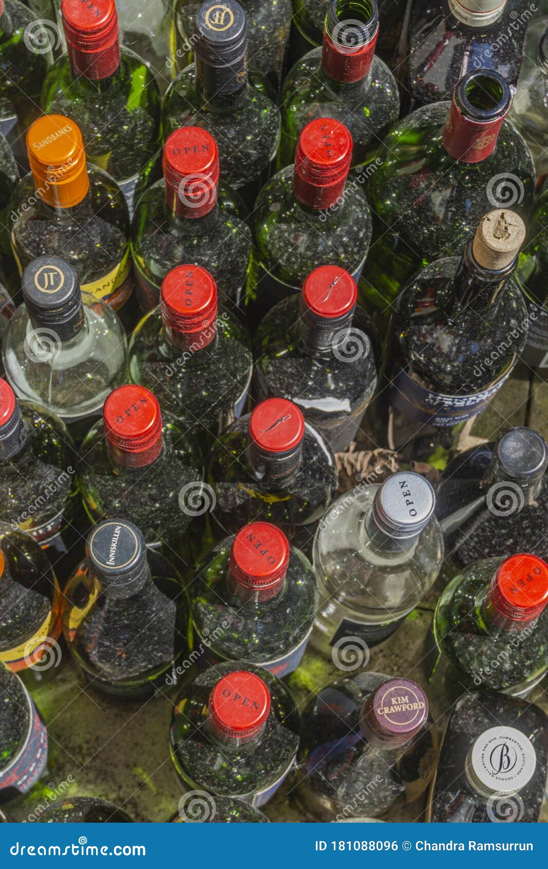 Stack of Empty and Dirty Bottles Editorial Photo - Image of cork, trash ...