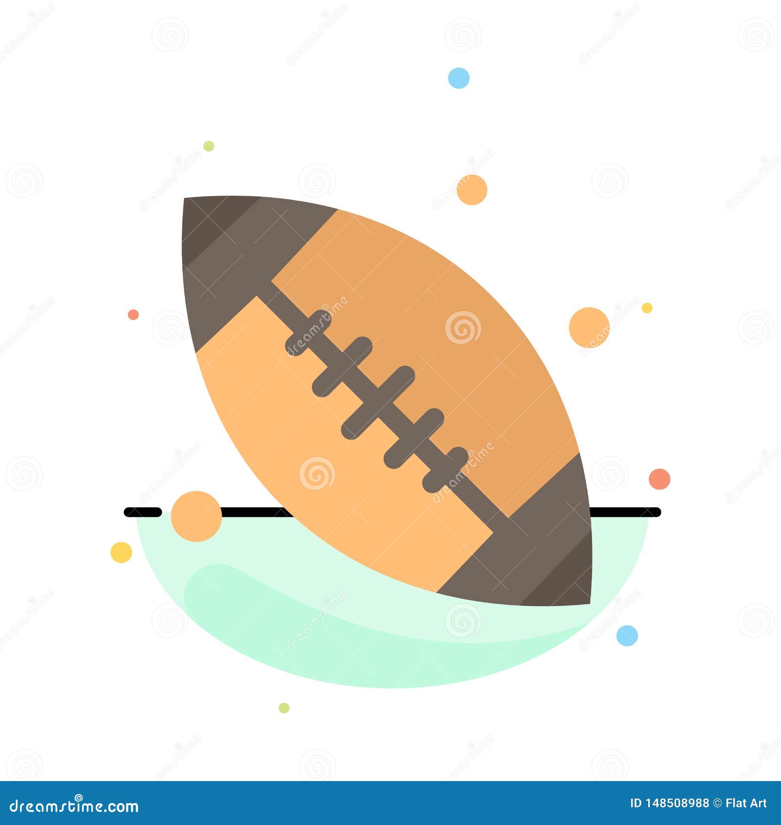 Canada, Ball, Base Ball, Canada Ball Abstract Flat Color Icon Template ...