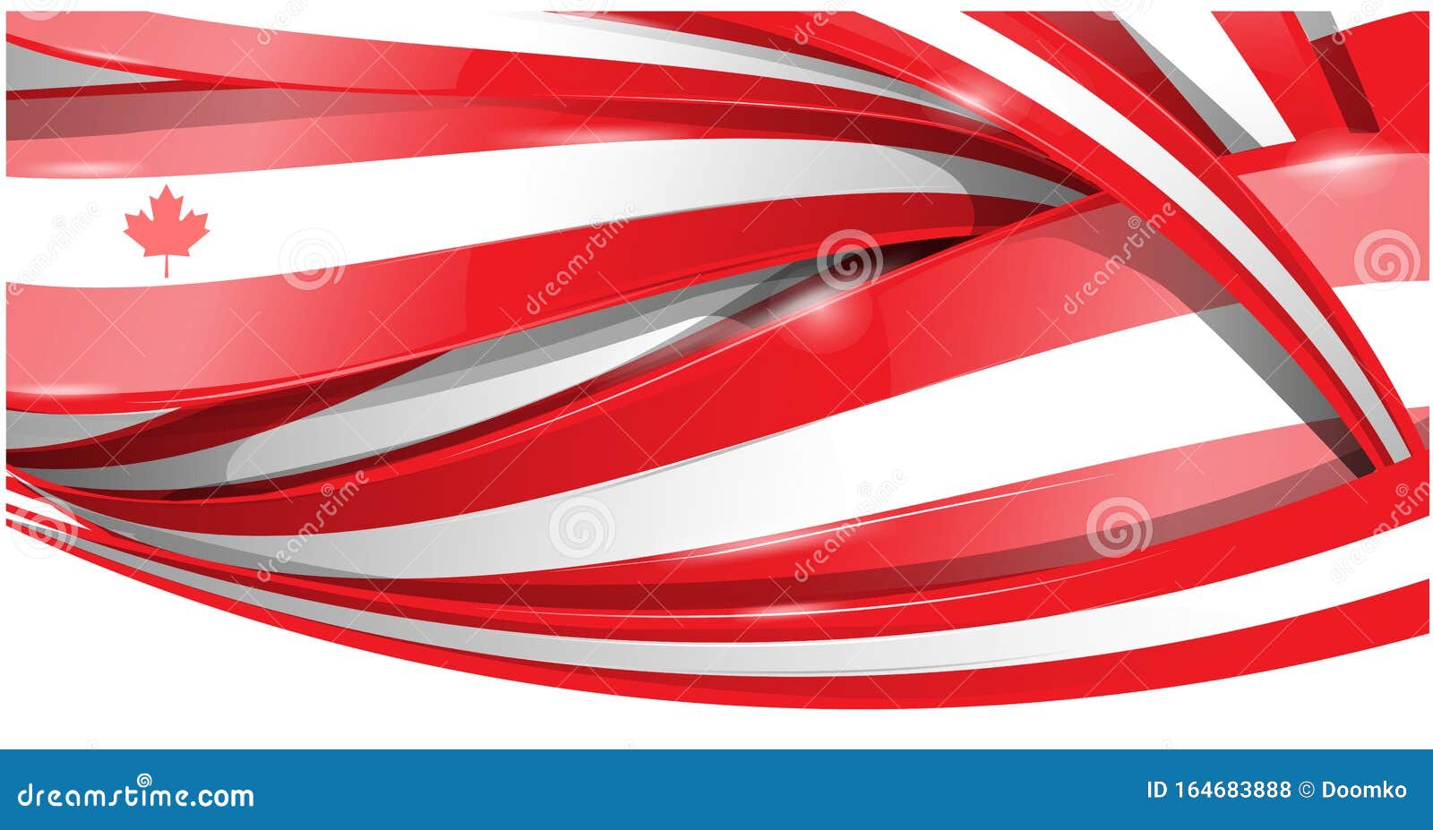 Canada Banner Background Flag Stock Vector - Illustration of flag ...