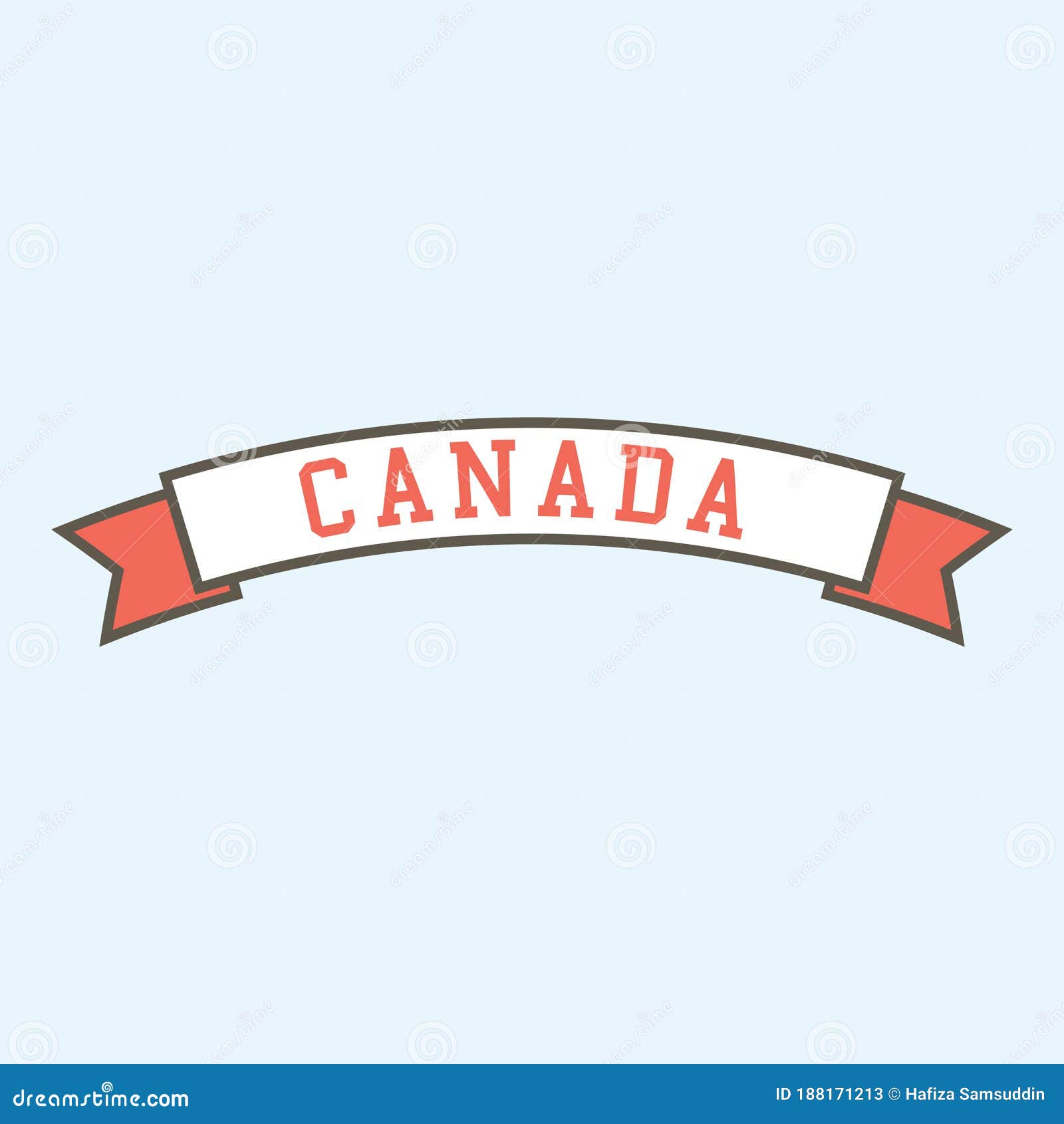 Canada Banner Template With Canadian National Cultural Symbols And ...