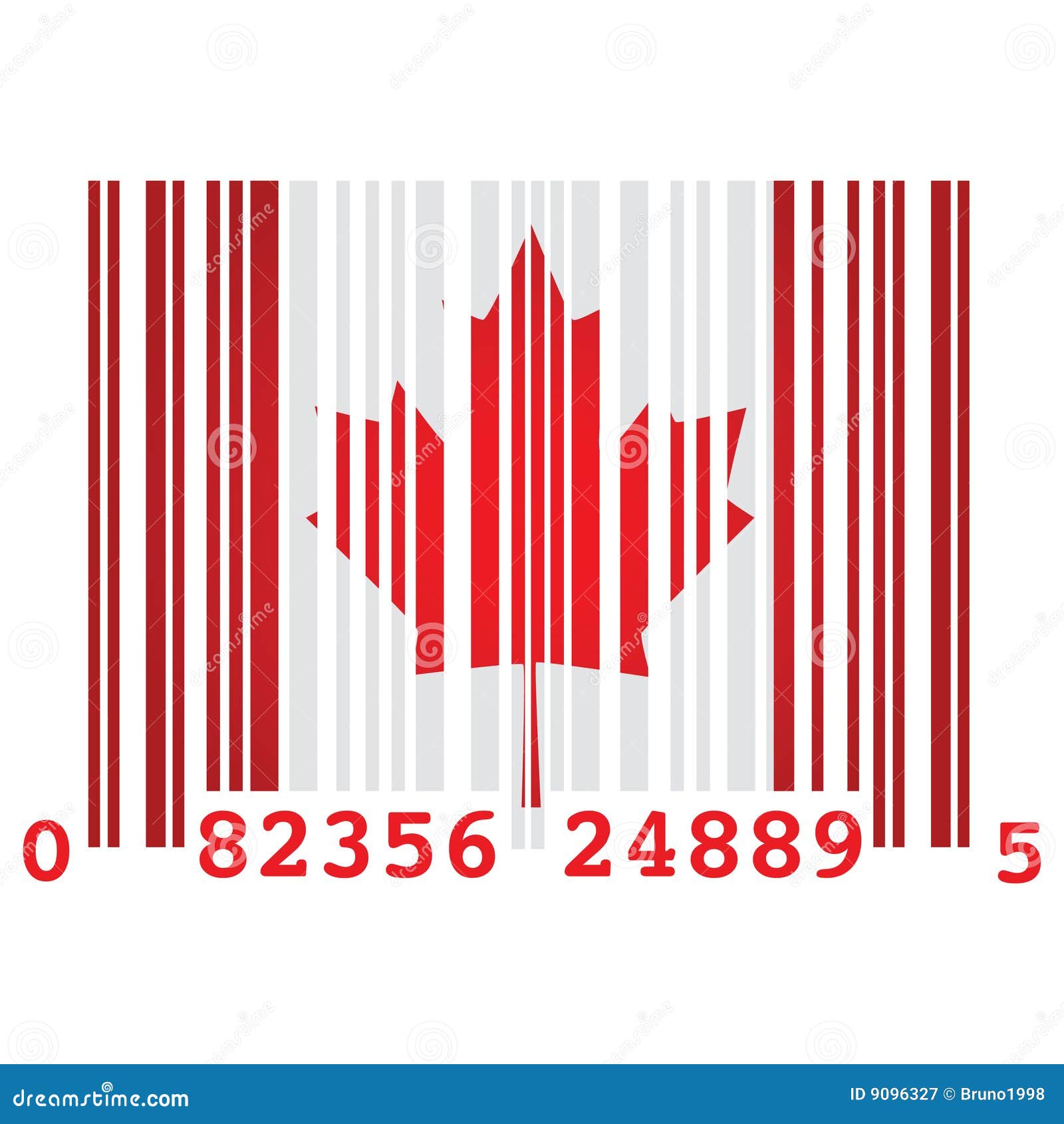 Canada bar code stock vector. Illustration of market, materialism - 9096327