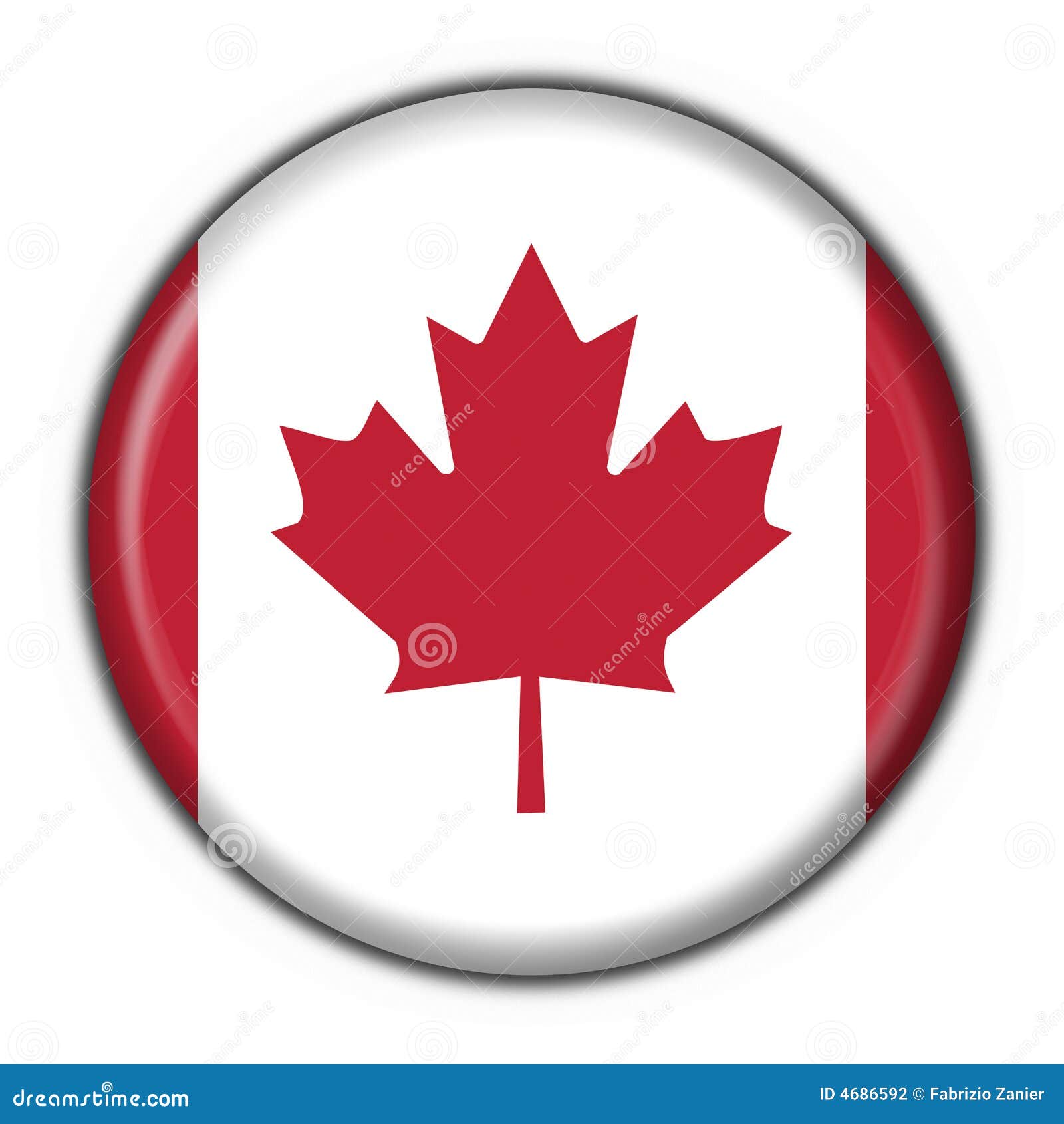 Canada button round flag stock illustration. Illustration of design ...
