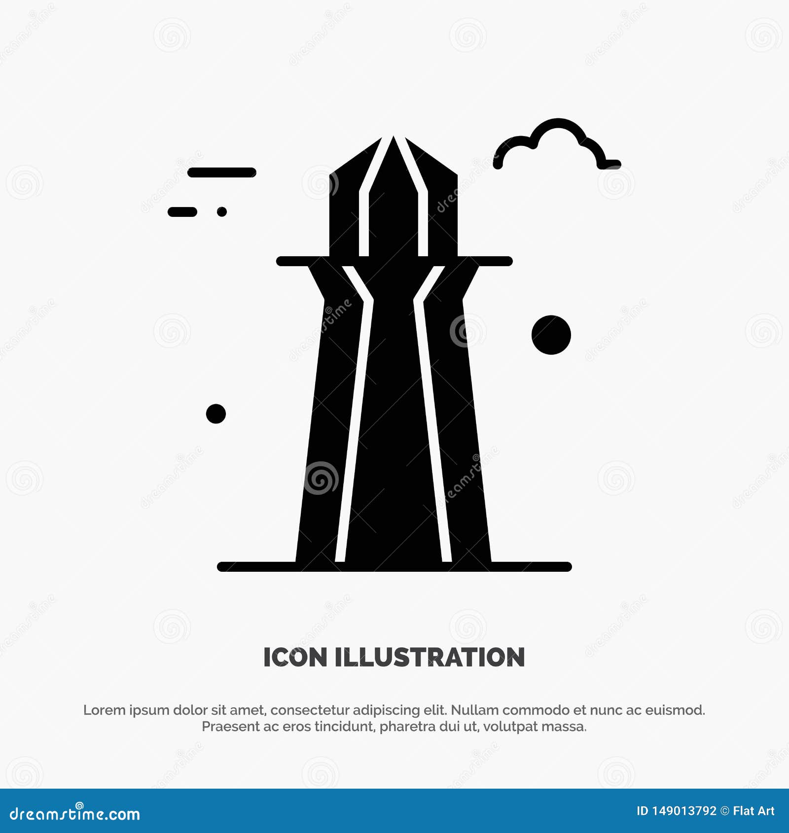 Canada, Co Tower, Canada Tower, Building Solid Glyph Icon Vector ...