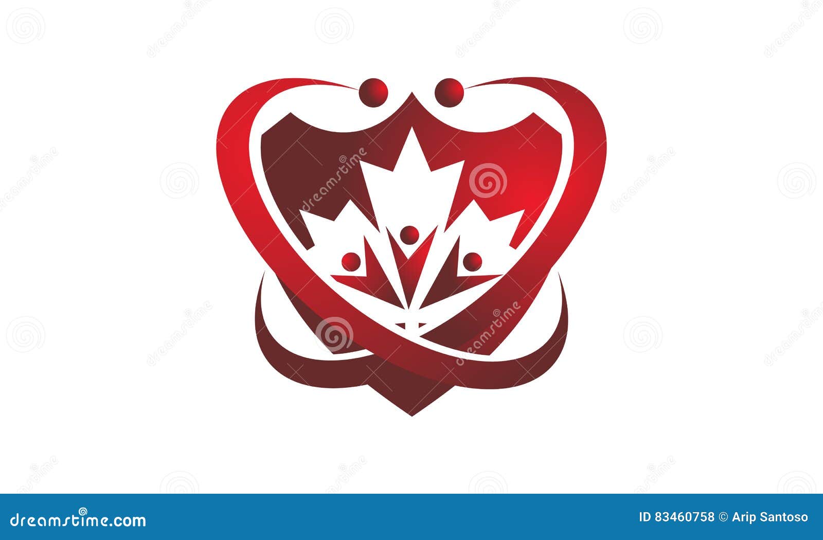 Canada Community Logo Template Stock Vector - Illustration of care ...