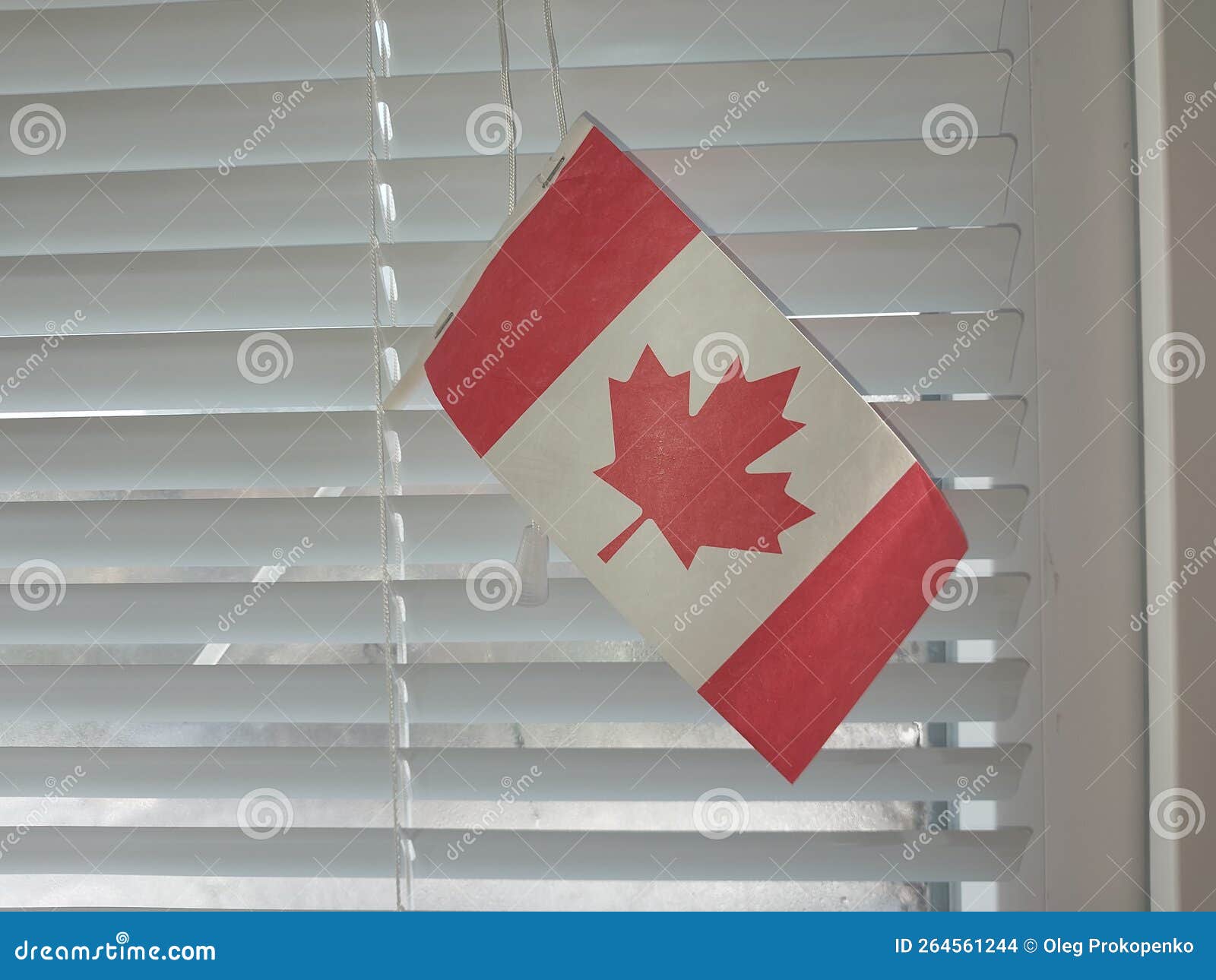 Canada Country Flag in Winter Season Stock Photo - Image of festive ...