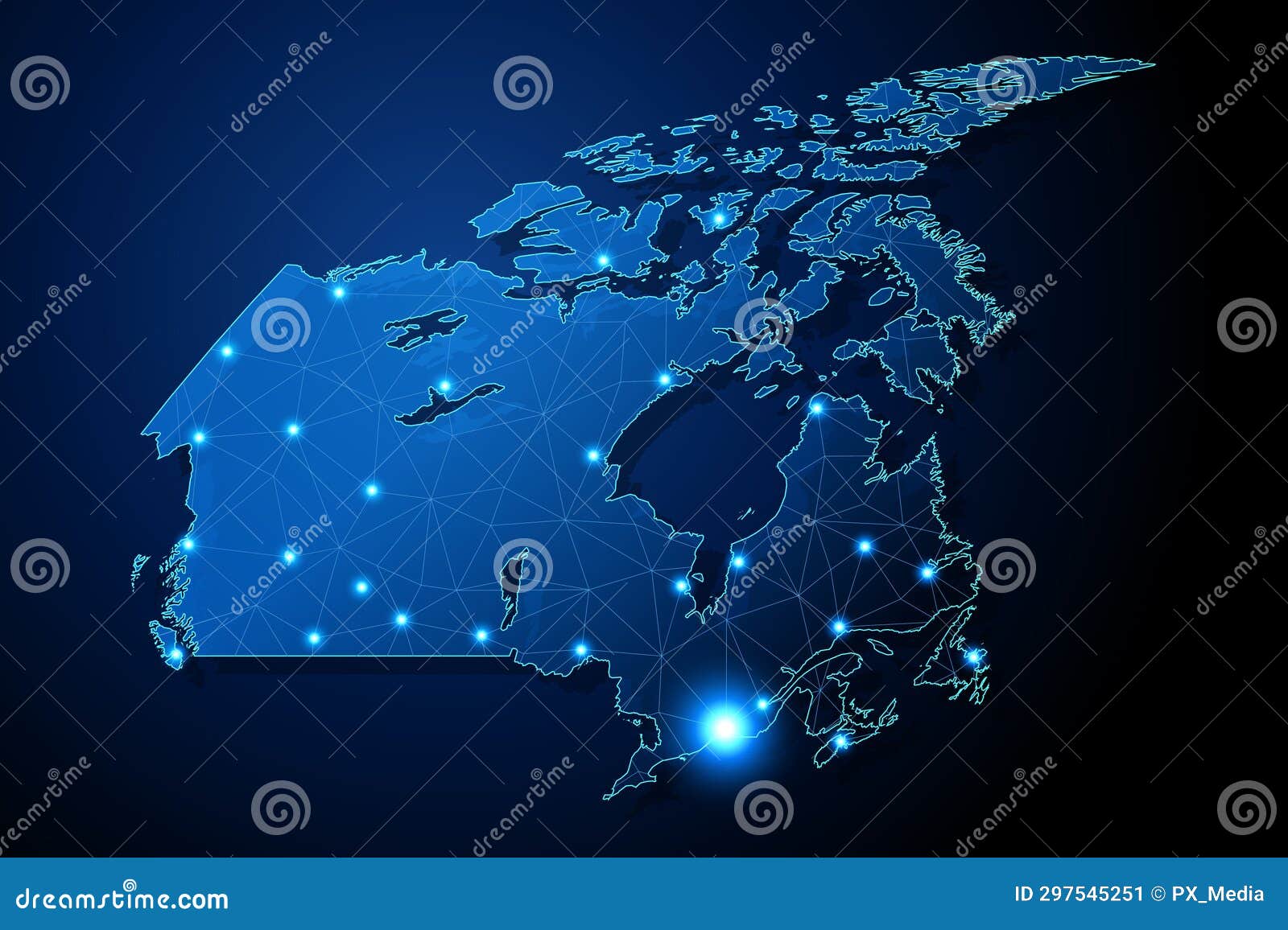 Canada Country Political Map. Detailed Vector Illustration With ...