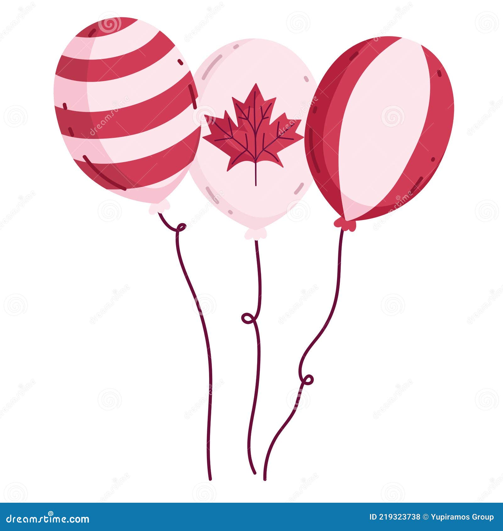 Canada day balloons stock vector. Illustration of canadian - 219323738