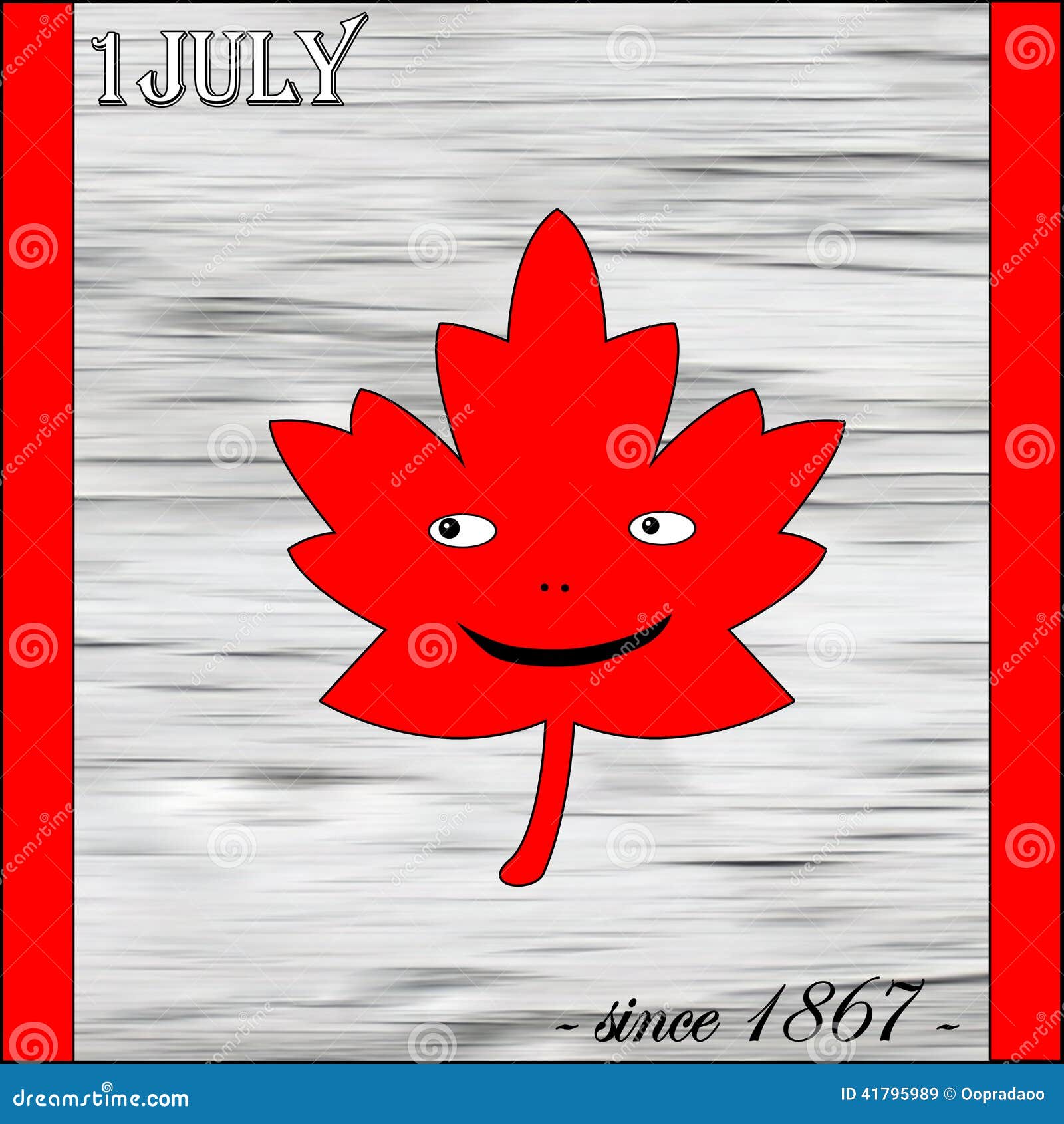 Canada Day Flag Funny Illustration Stock Vector - Illustration of icon ...