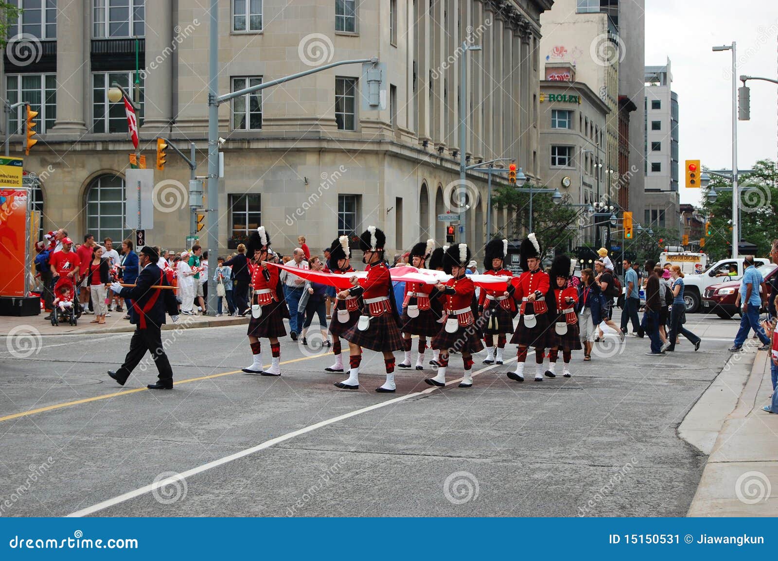 Canada Day Guards Holding Natioanl Flag in Ottawa Editorial Photo ...
