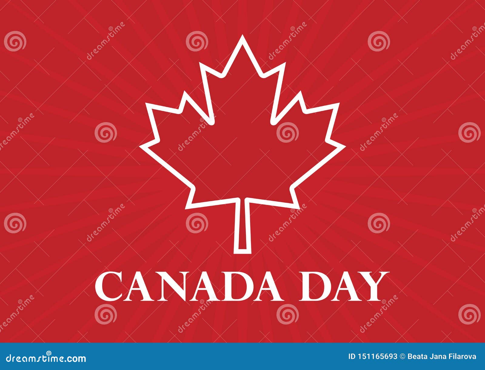Canada Day with Maple Leaf Vector Stock Vector - Illustration of ...