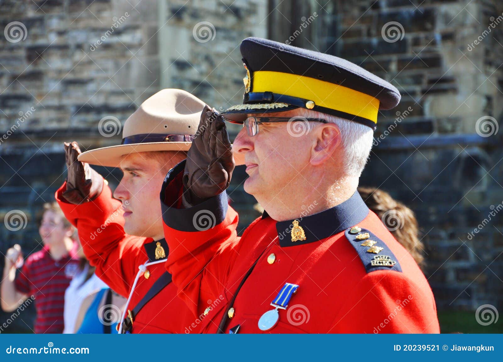 Canada Day RCMP solute editorial photo. Image of frown - 20239521