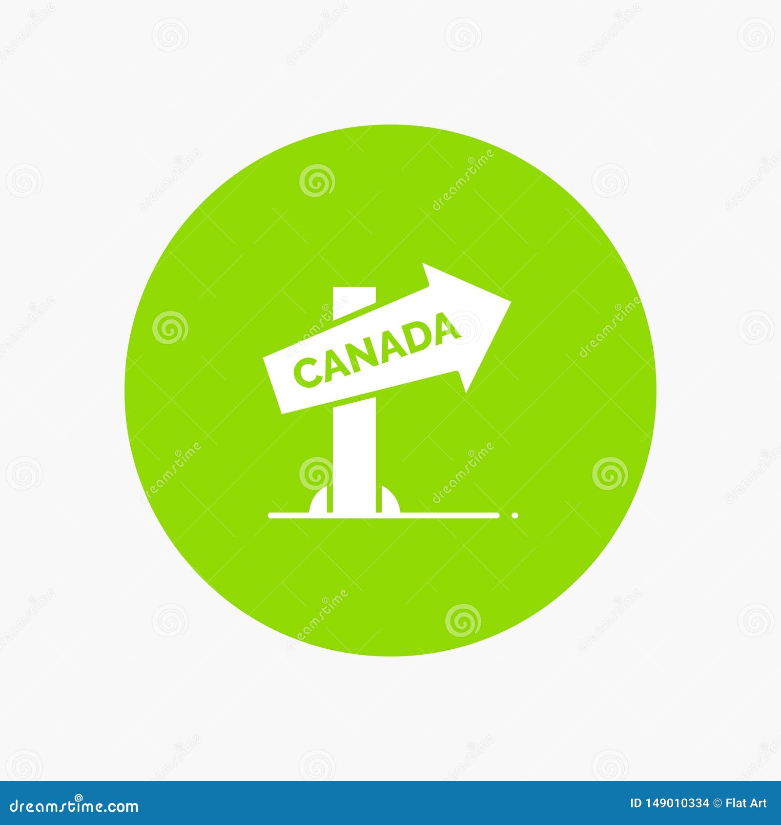 Canada, Direction, Location, Sign Stock Vector - Illustration of button ...