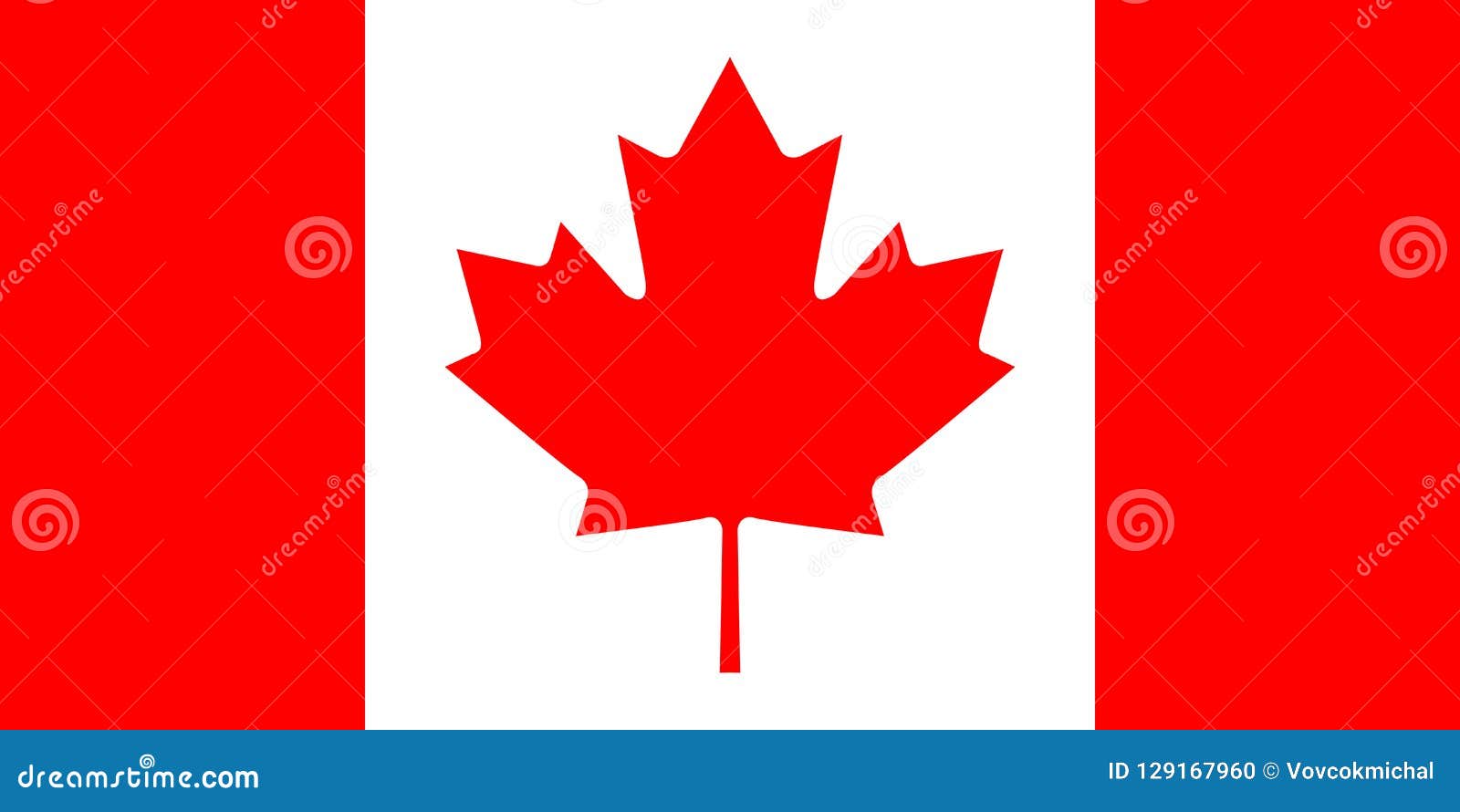 Canada flag stock vector. Illustration of color, national - 129167960
