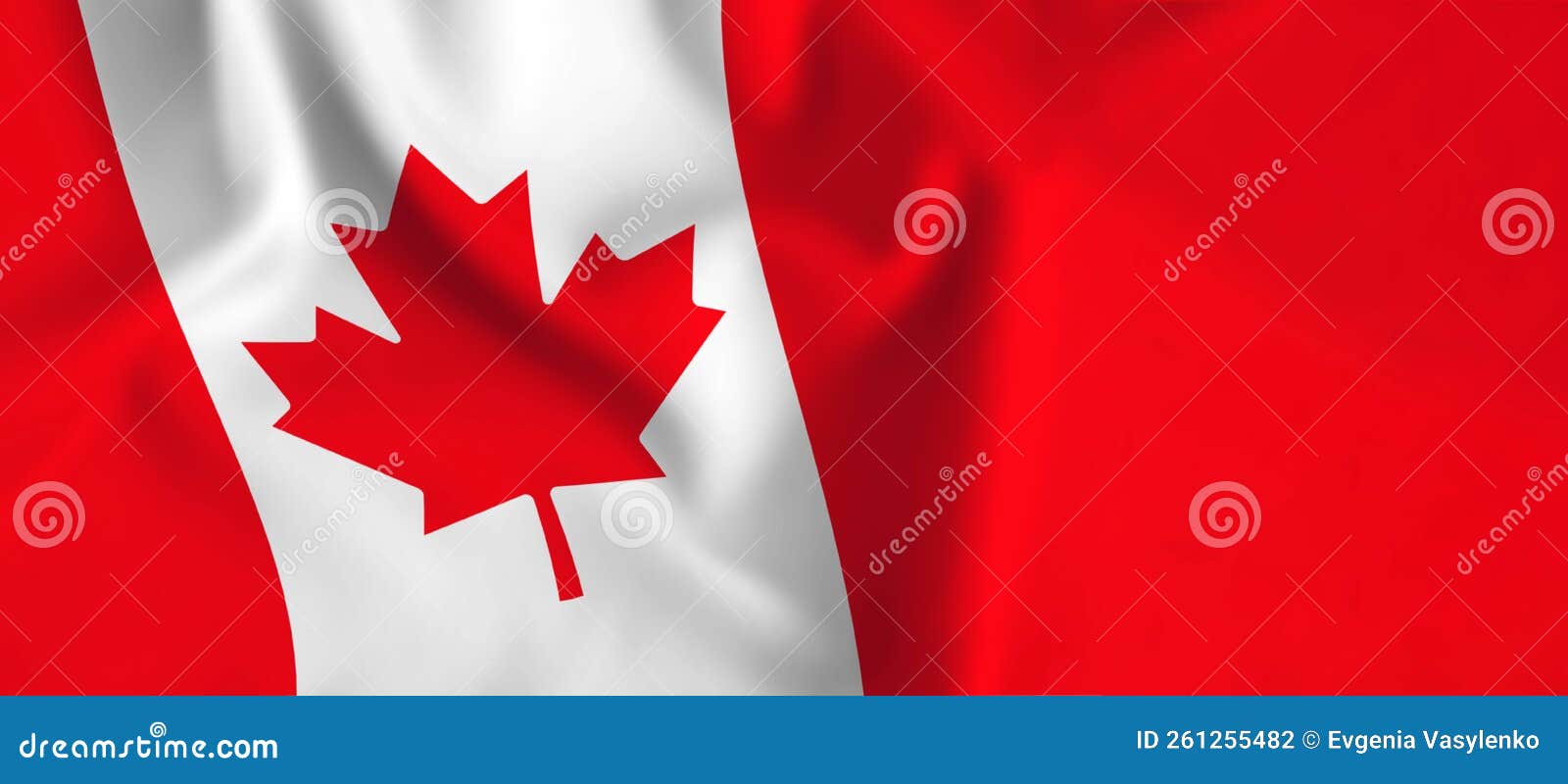Canada Flag Banner at an Angle with Fabric Texture Stock Photo - Image ...