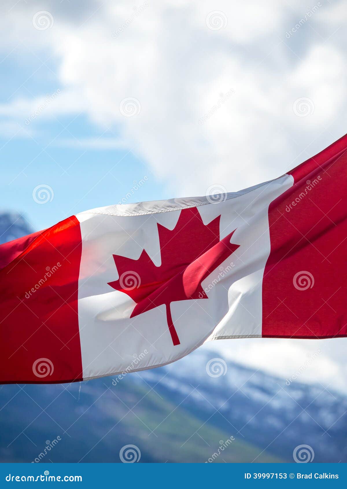 Canada flag stock image. Image of flapping, rockies, country - 39997153