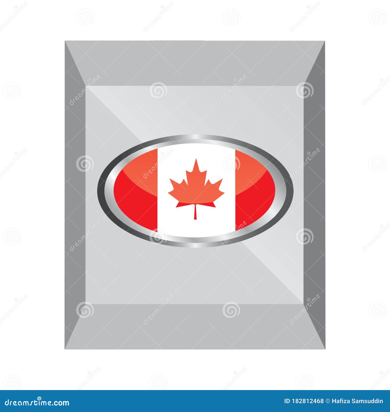 Canada flag button design stock vector. Illustration of flag - 182812468
