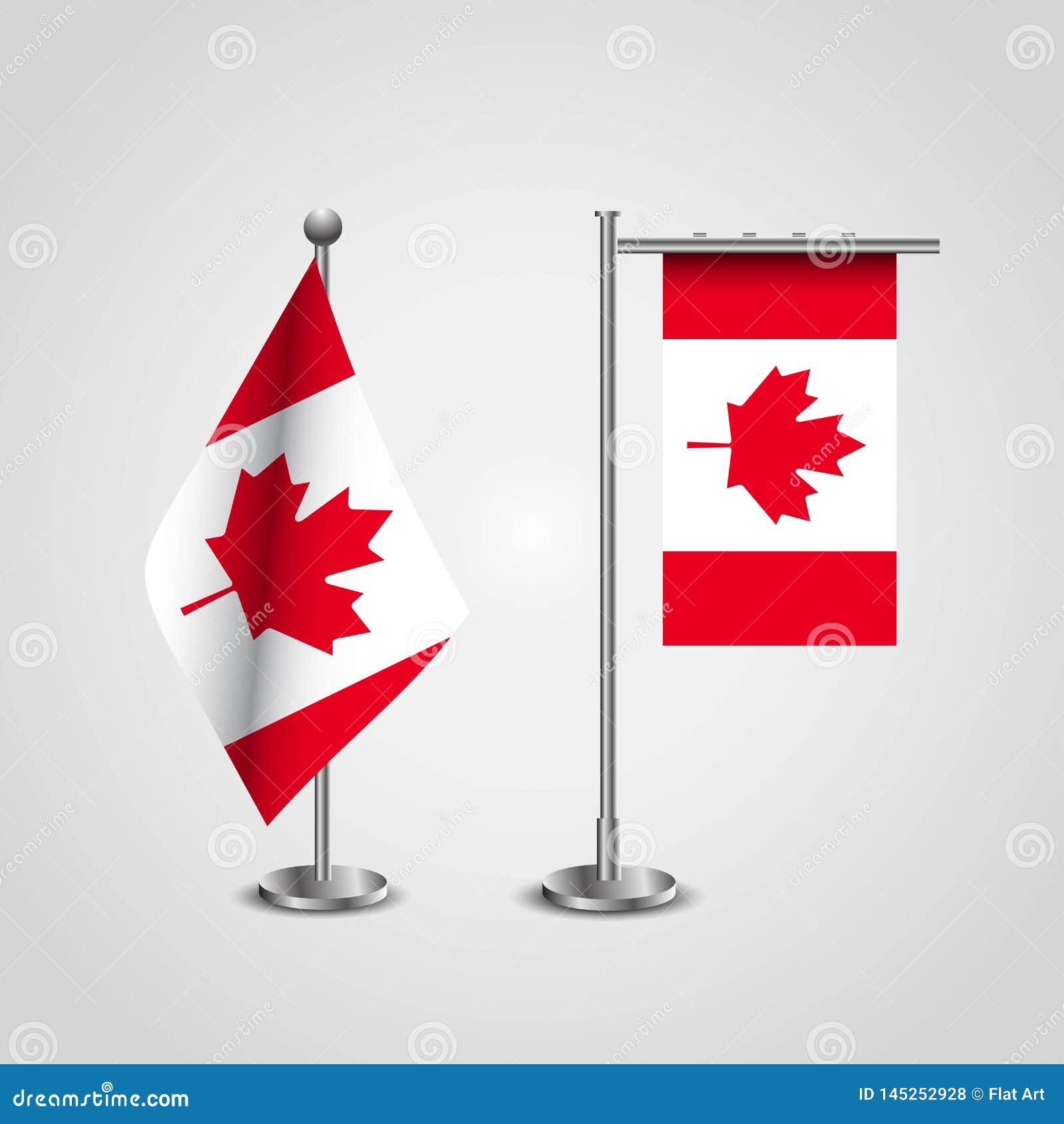 Canada flag design vector stock vector. Illustration of collection ...