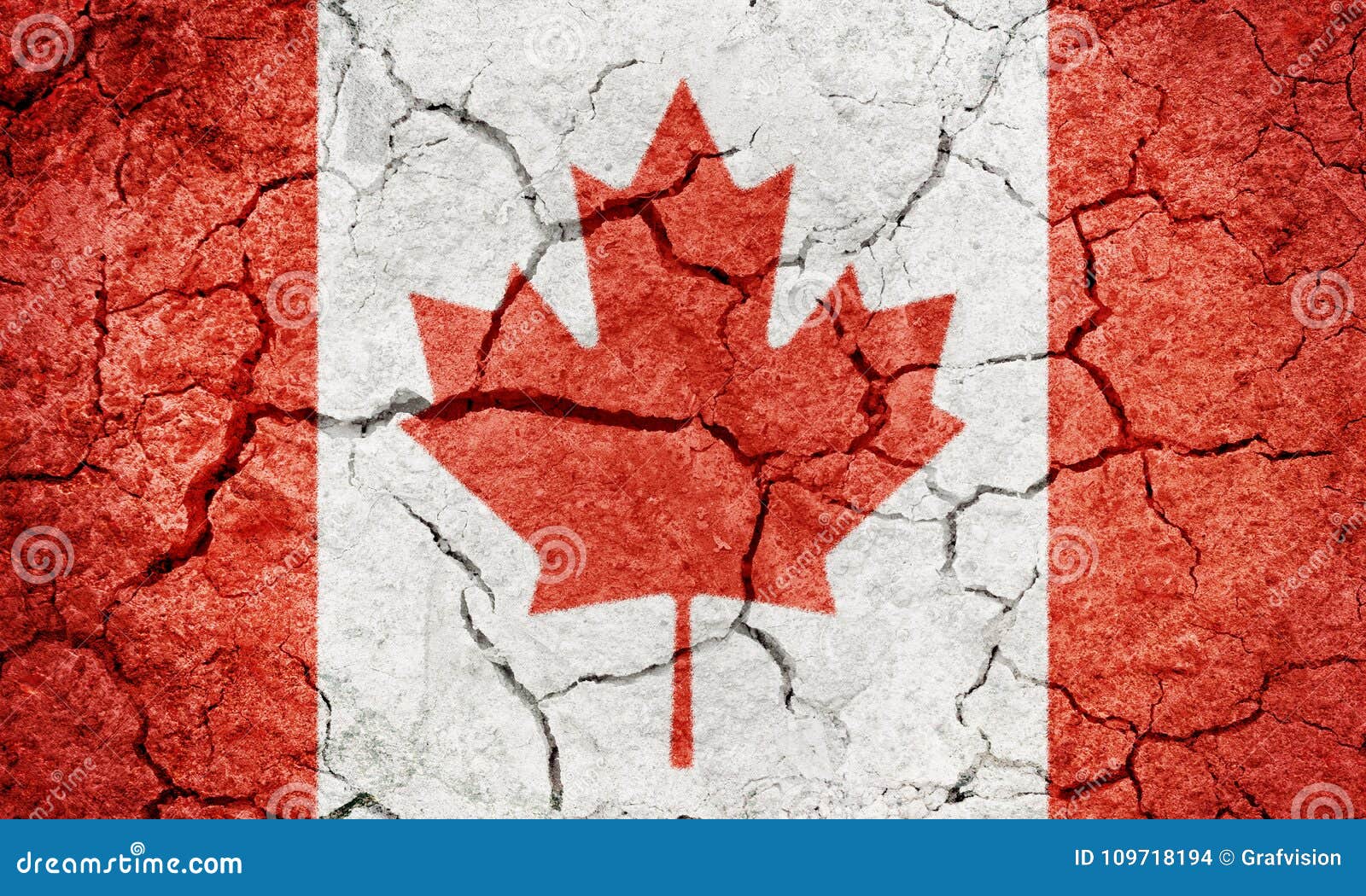 Canada flag stock photo. Image of damaged, background - 109718194