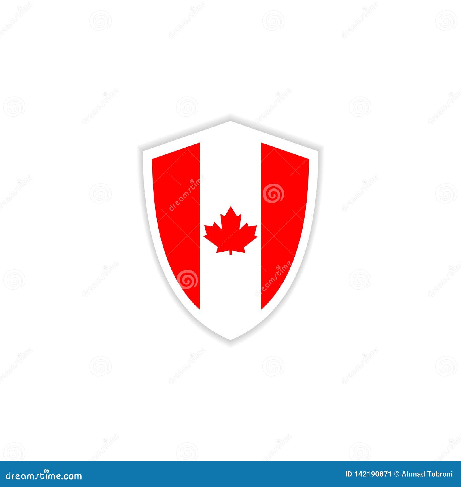 Canada Flag Emblem Vector Template Design Illustration Stock Vector ...
